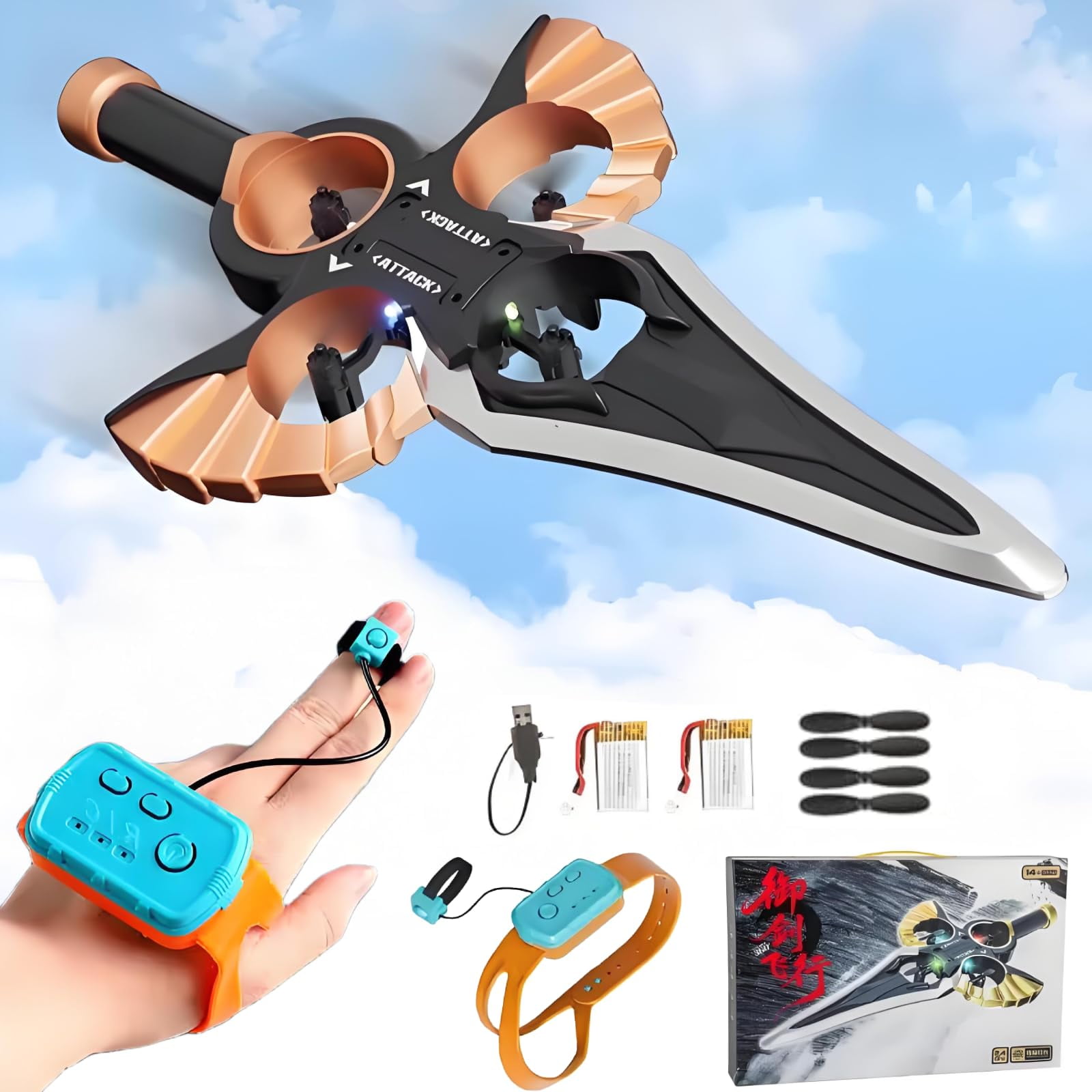 Remote Flying Sword - Interactive Flying Sword Drone for Adults ...