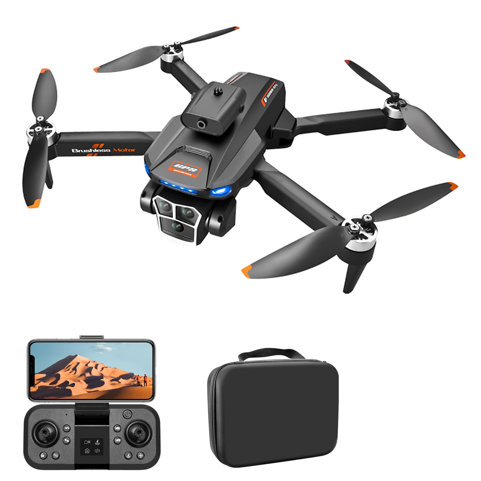 Remote GPS Quadcopter With 8K Dual Camera, Mini Plane Toy With Auto ...