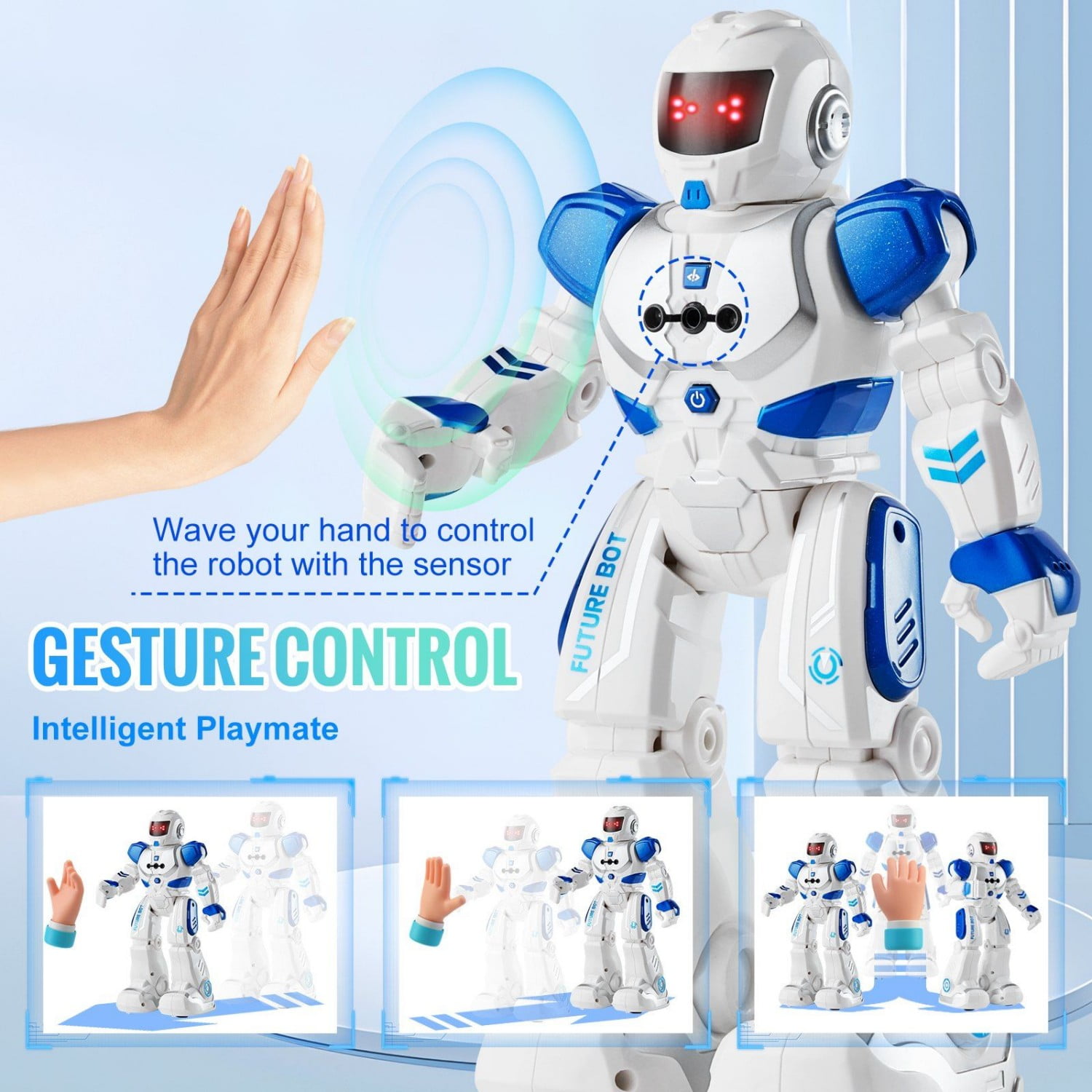 Remote & Gesture Control Robot for Kids - Smart 50-Move Programming ...