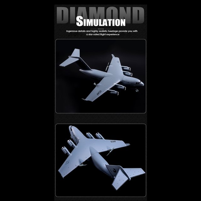 Remote Glider,2ch 6- To Kids 6- Remote With To Remote Remote Airplane C-17 Aircraft 2 Channels ...
