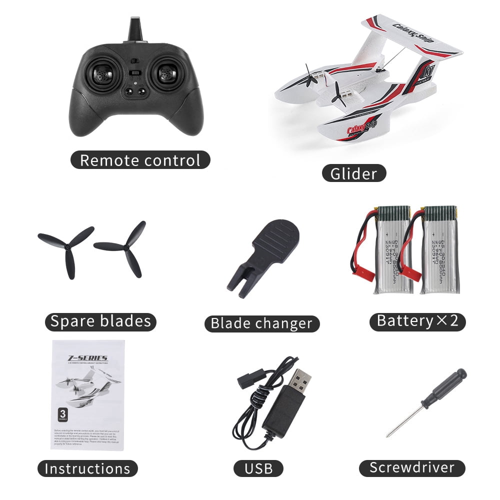 Remote Glider,Aircraft Seaplane Air 3ch Plane Water Airplane Remote ...