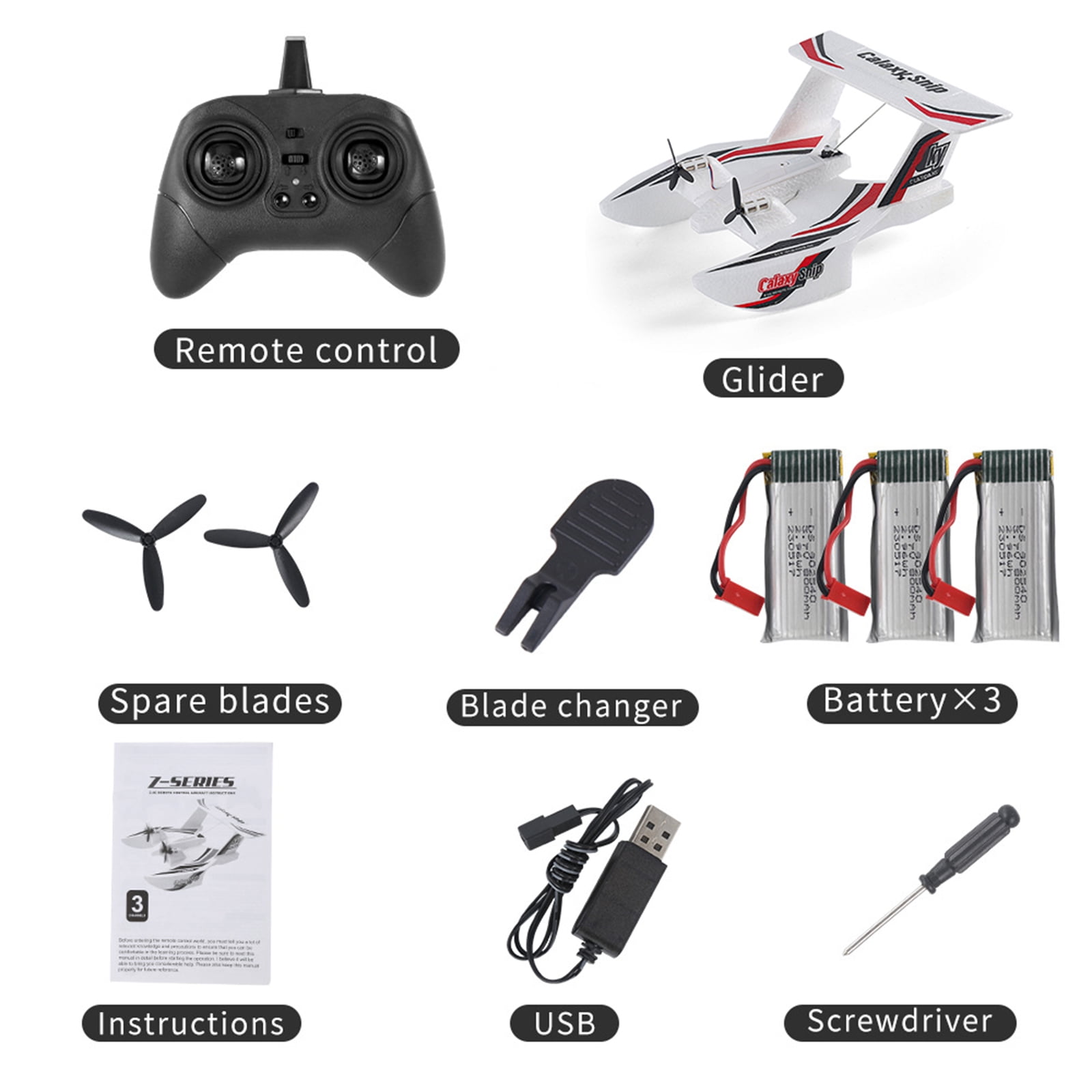 Remote Glider,Remote Boat And Sea Land Air 3ch Plane Water Land And ...