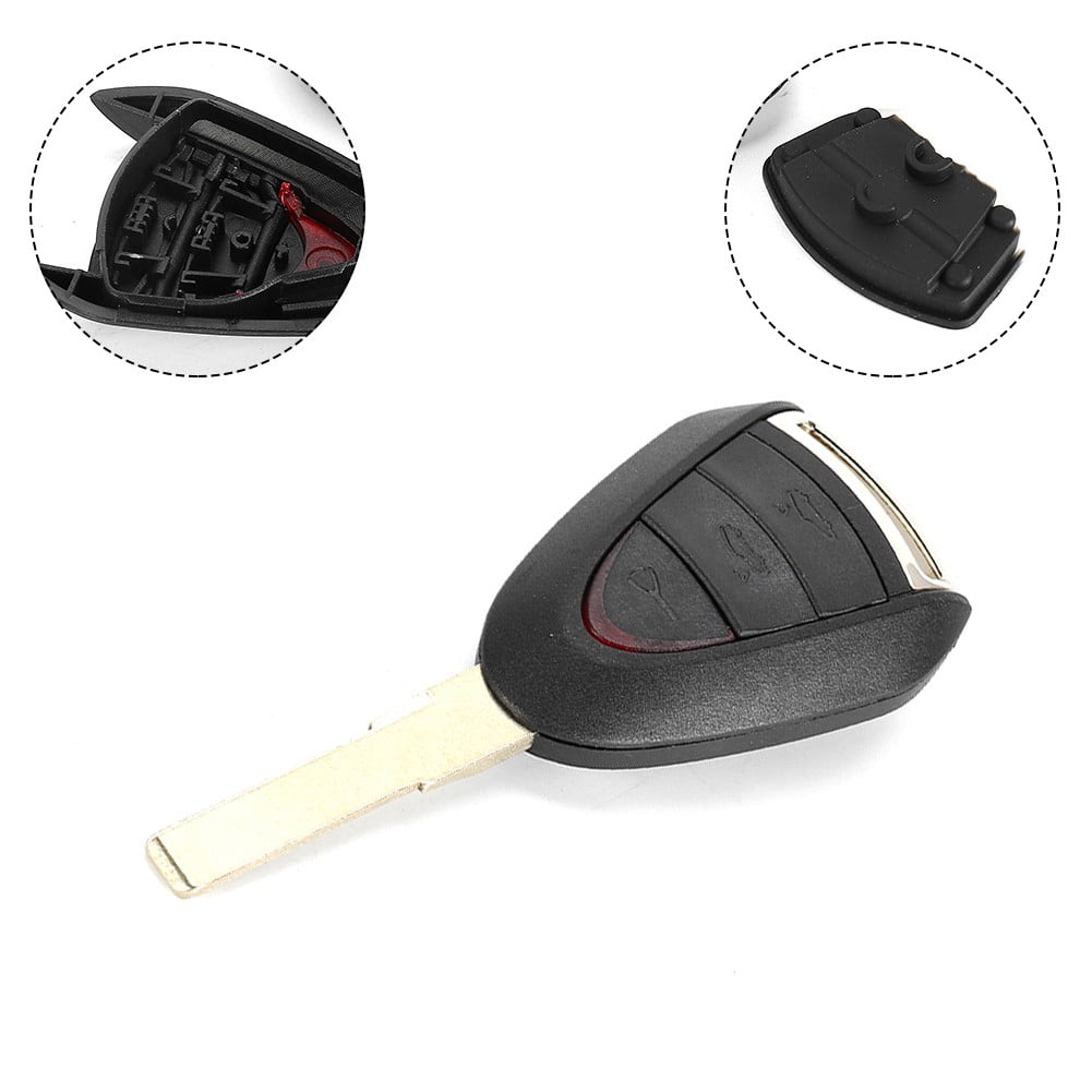 Remote Key Replacement 3 Button Key-Case For Porsche 911,997 Boxster ...