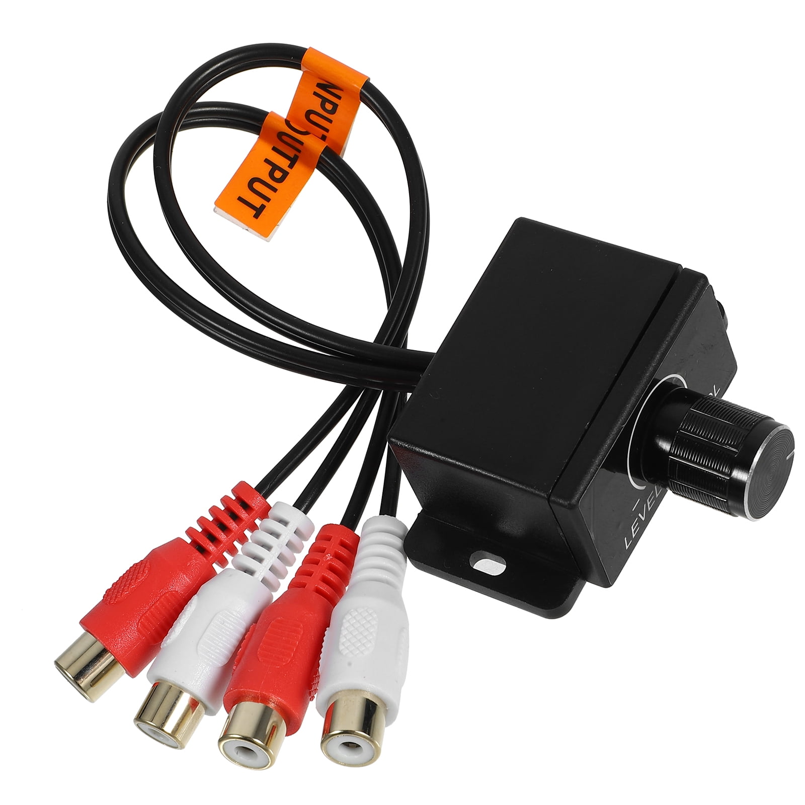 BESTONZON RCA Volume Control Car Audio Regulator Black Iron 1 Set ...