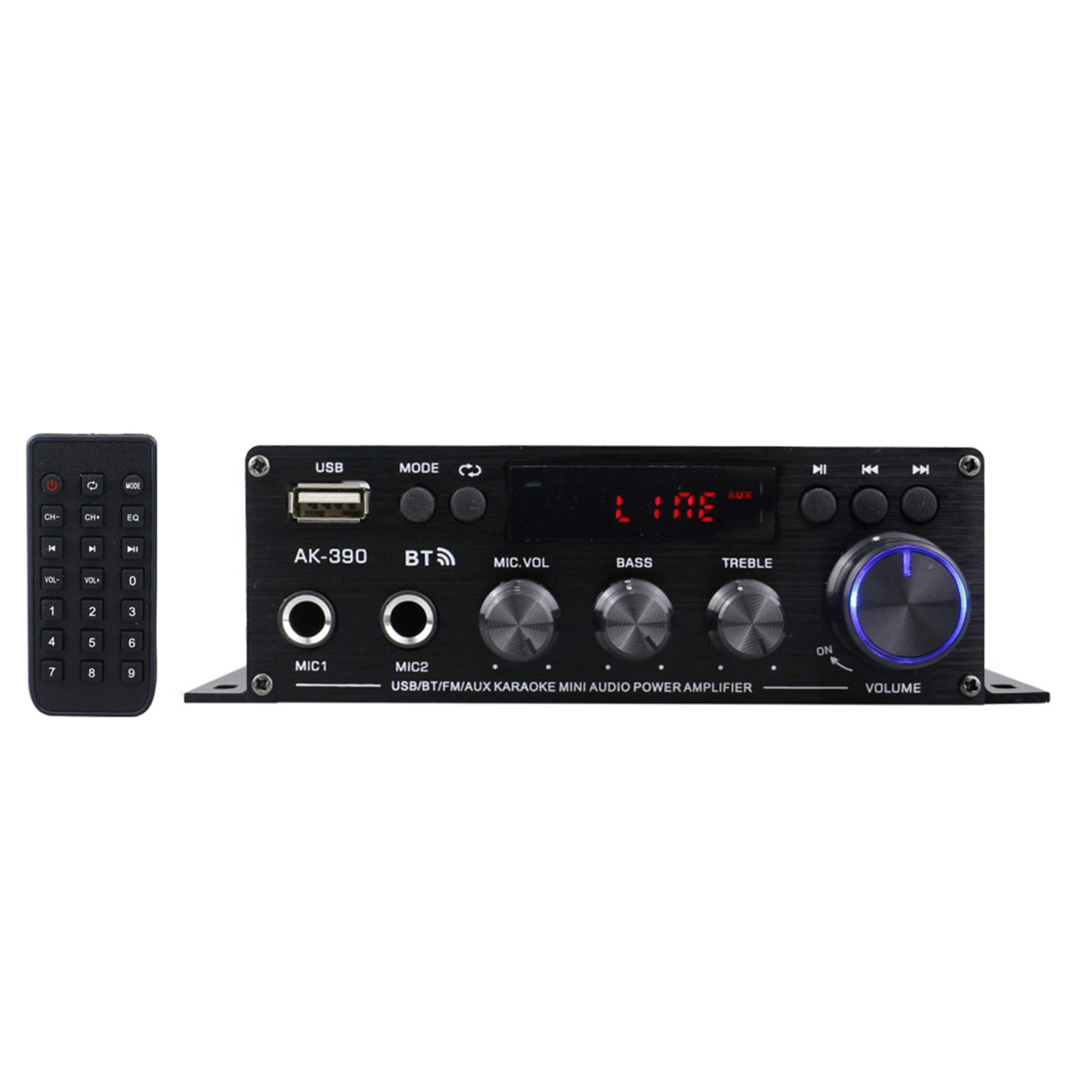 Remote Mini Audio Power Amplifier 2CH 40W+40W For Car Home Use BT ...