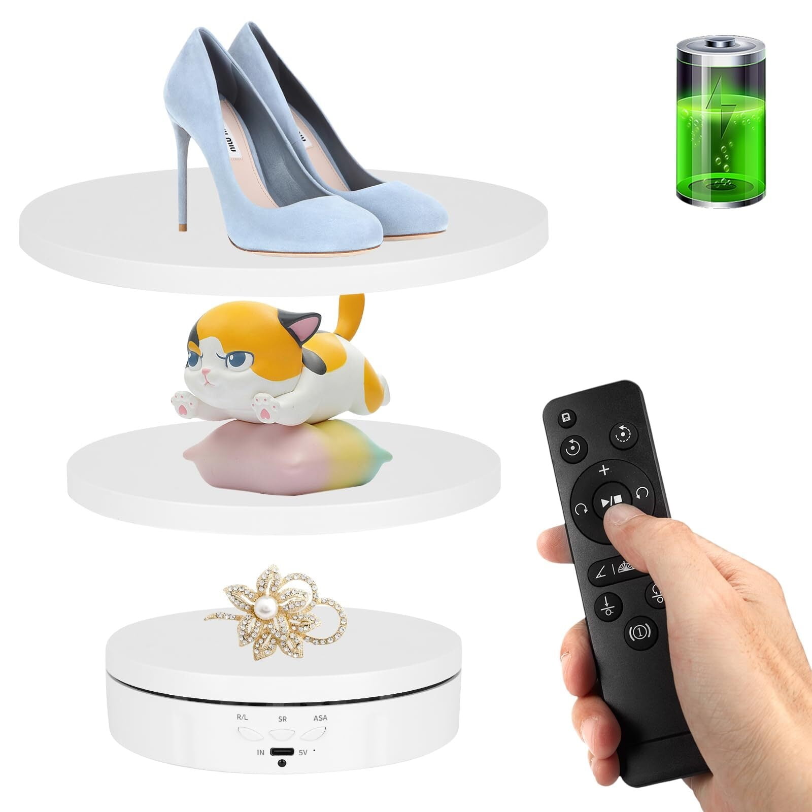 Remote Motorized Rotating Display Stand, Electric Rotating Platform ...