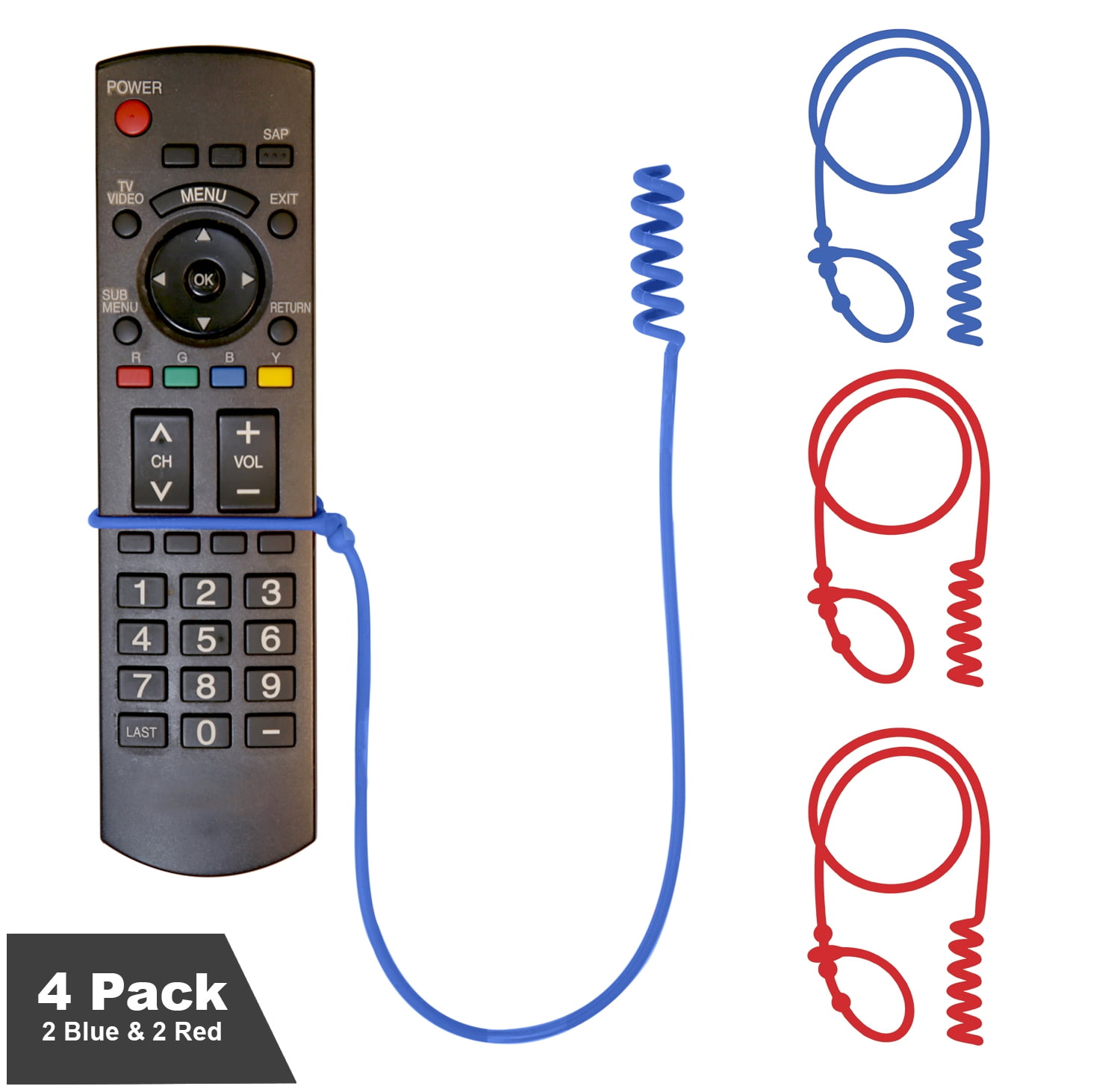 Electronic Kit: 4-Pack Remote Pigtail in Blue & Red (TV & Cable ...