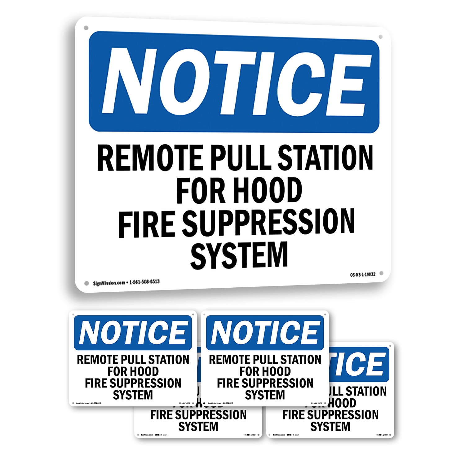 Remote Pull Station For Hood Fire Suppression OSHA Notice Rigid Plastic ...