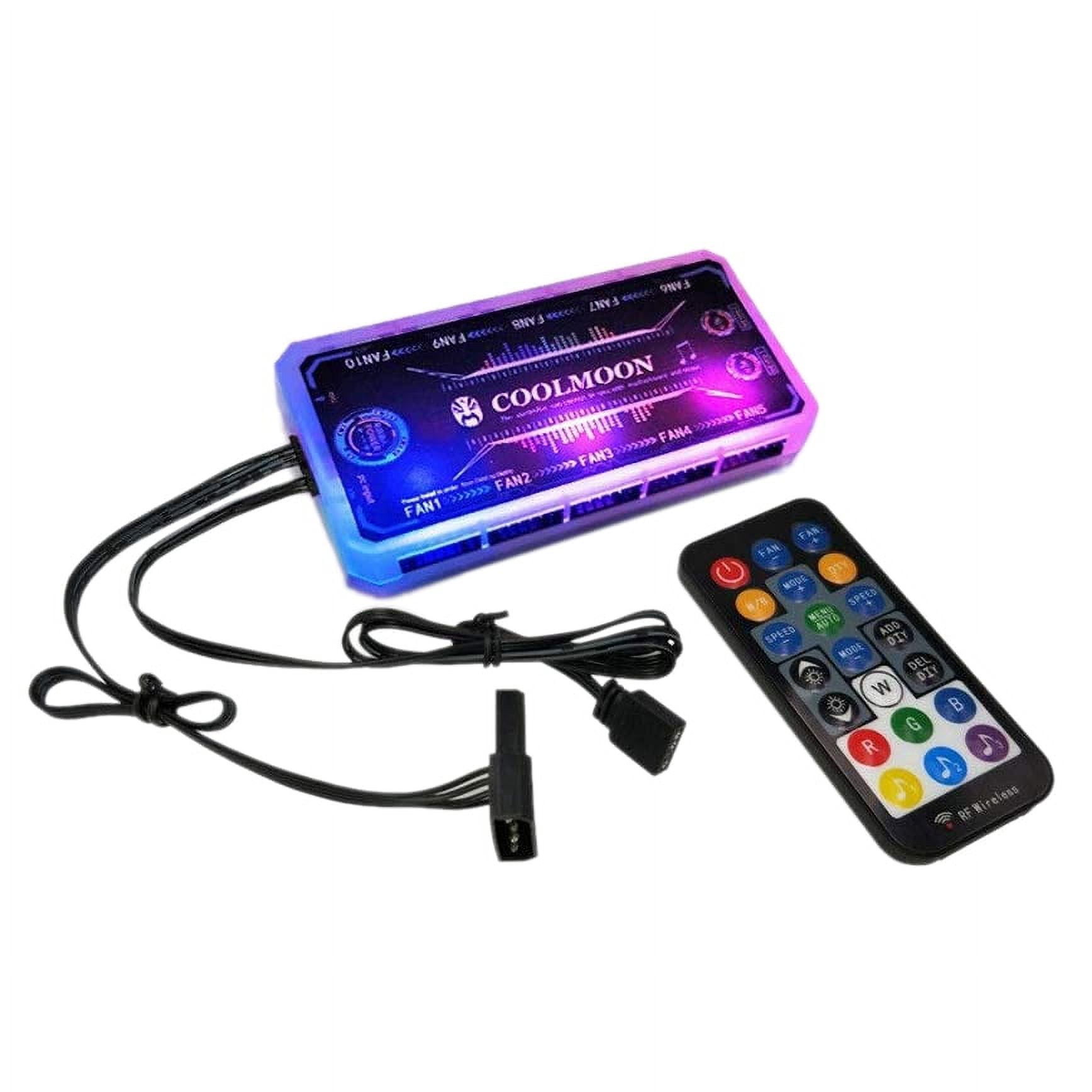 Remote RGB Lighting Music Controller Chassis Fan Desktop Computer ...
