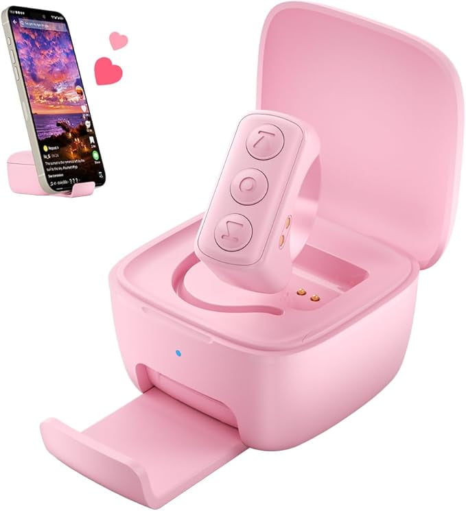 Remote Scrolling Ring for TikTok, 2-in-1 TIK Tok Scroller Ring with ...