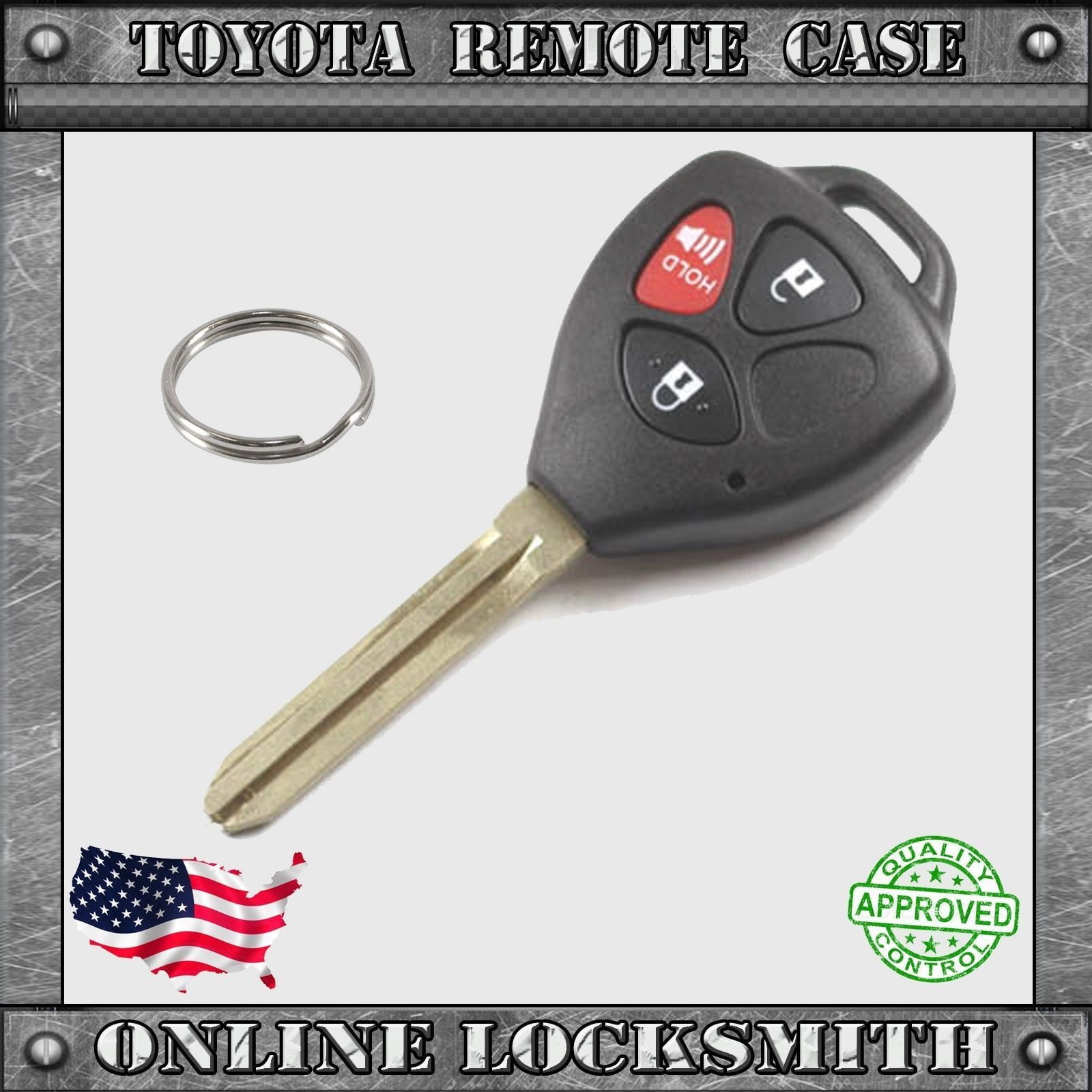 Remote Shell Key Replacement Fob Case For Pontiac Vibe 09-10 By Ri-Key ...