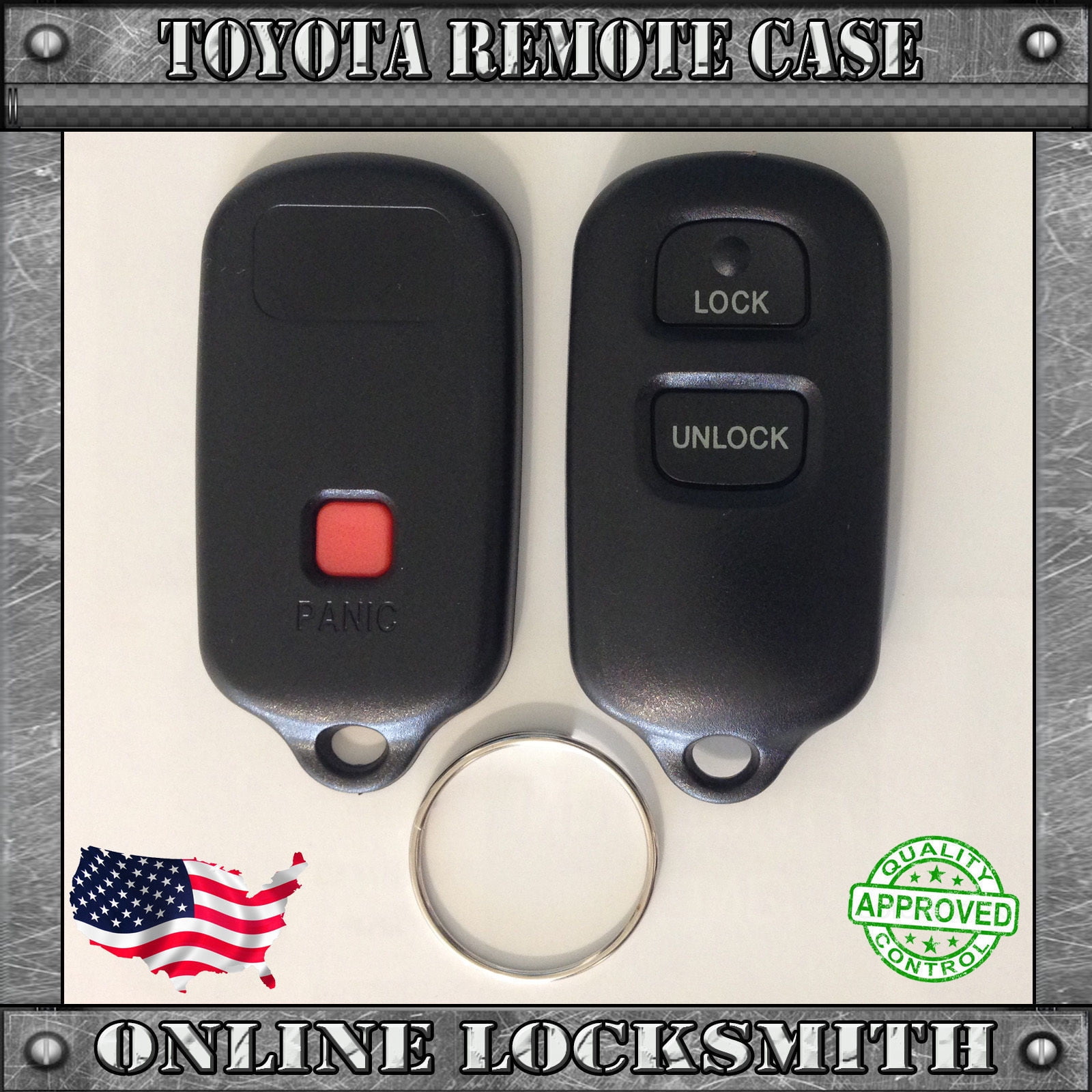 Remote Shell Keyless Entry Fob Case For Toyota Corolla 03-08 By Ri-Key ...