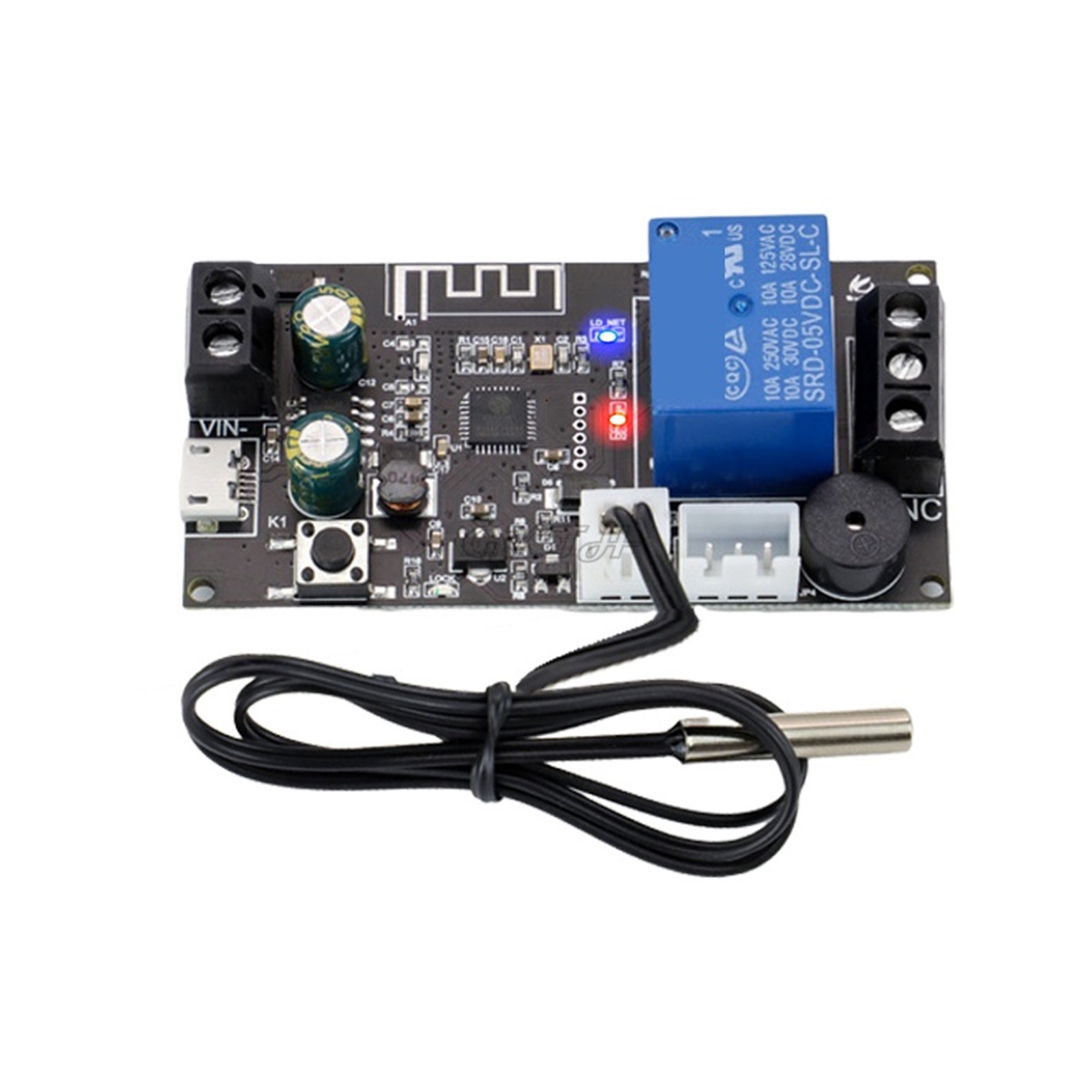 Remote WIFI Thermostat High Precision Temperature Controller Module Cooling And Heating APP ...