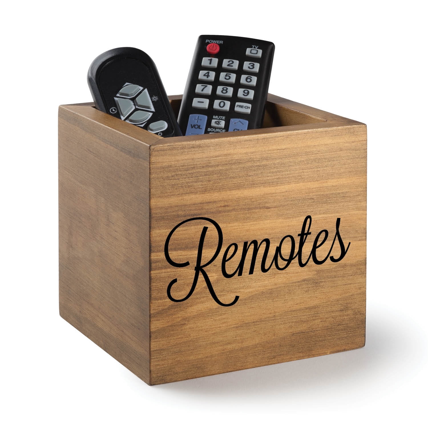 Remote Wood Storage Box - Walmart.com