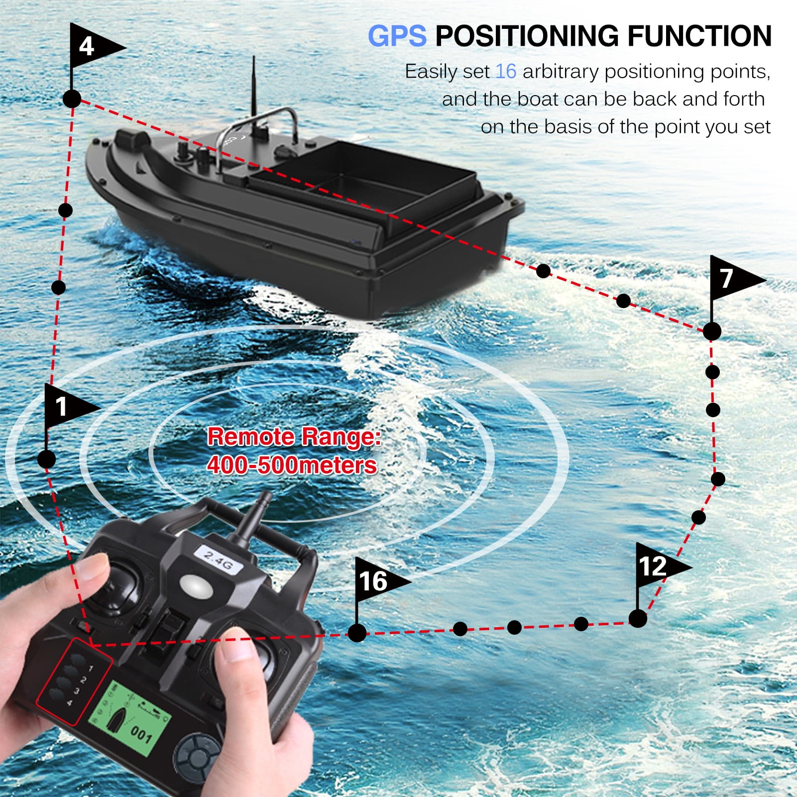 Remote boat,400-500m Remote Container 400 Boat 500m Remote Ideal ...