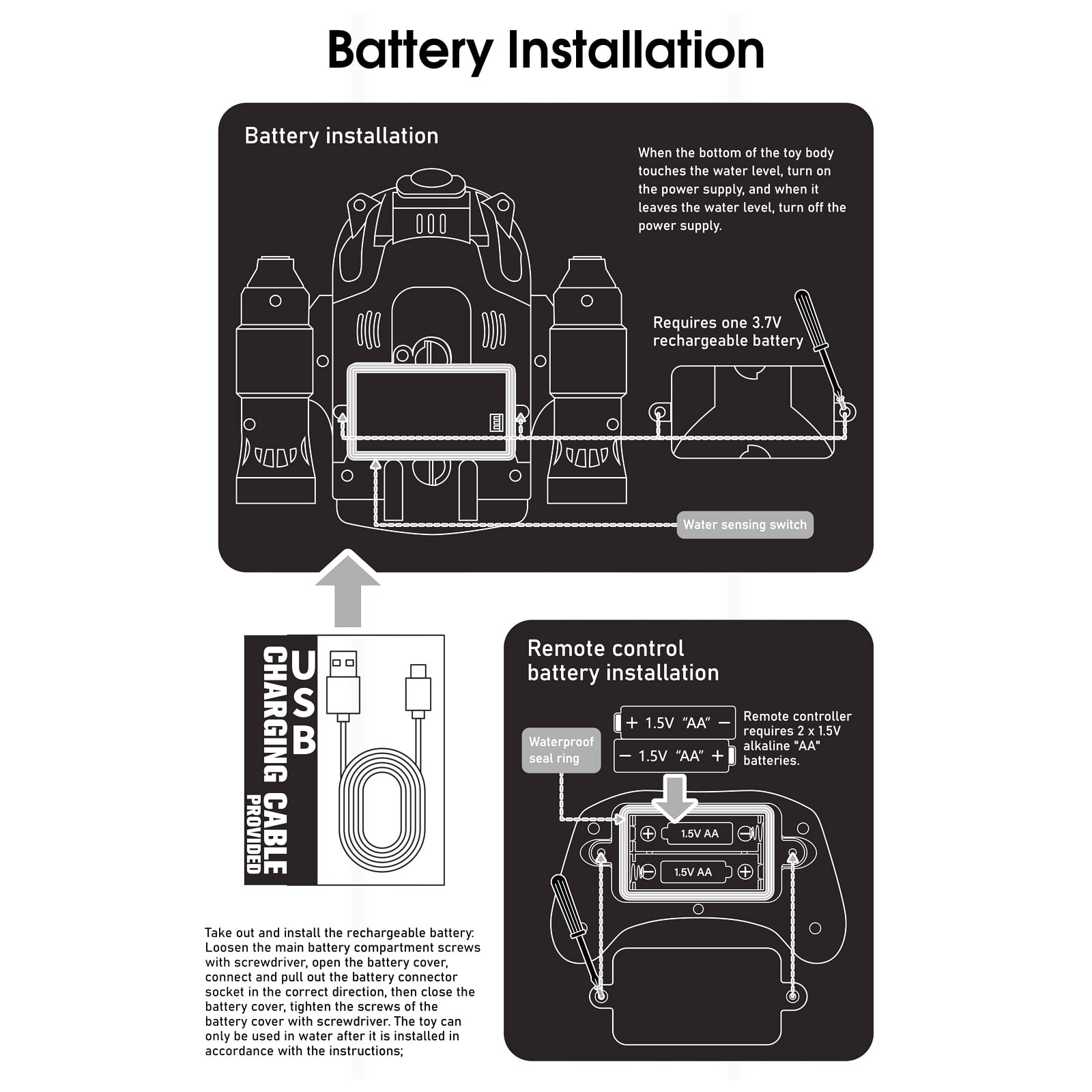 Remote boat,Bortt Spray Function/one Click Water Spray Motorboat Combat ...