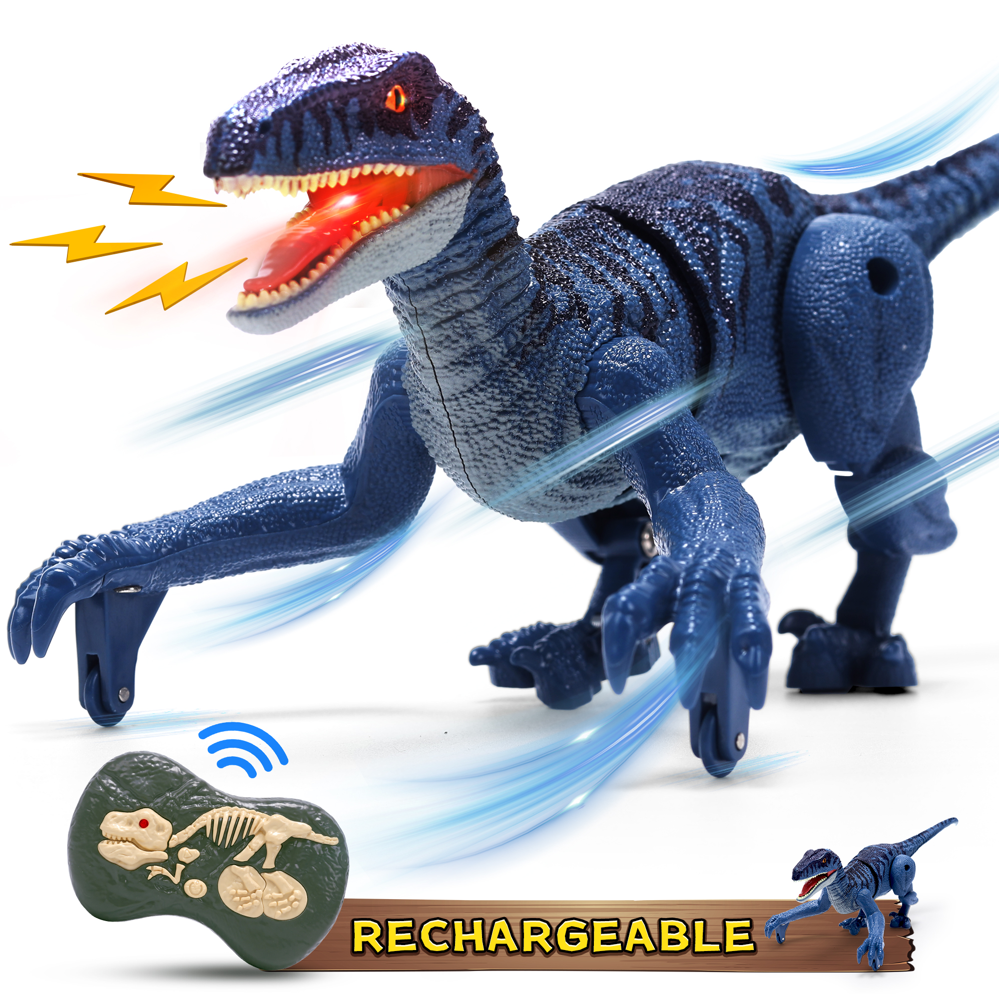 Life Remote Control Dinosaur Toys for Kids 3+ Light Up & Realistic ...