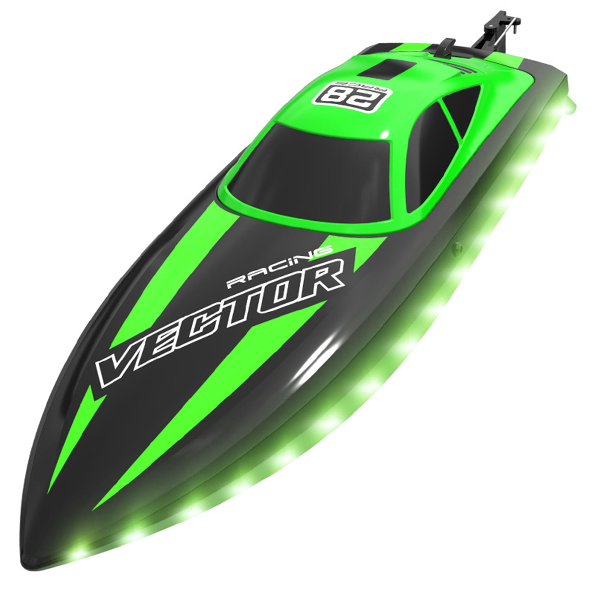 Remote control high-speed speedboat, 2.4GHZ remote control, up to 30 km ...