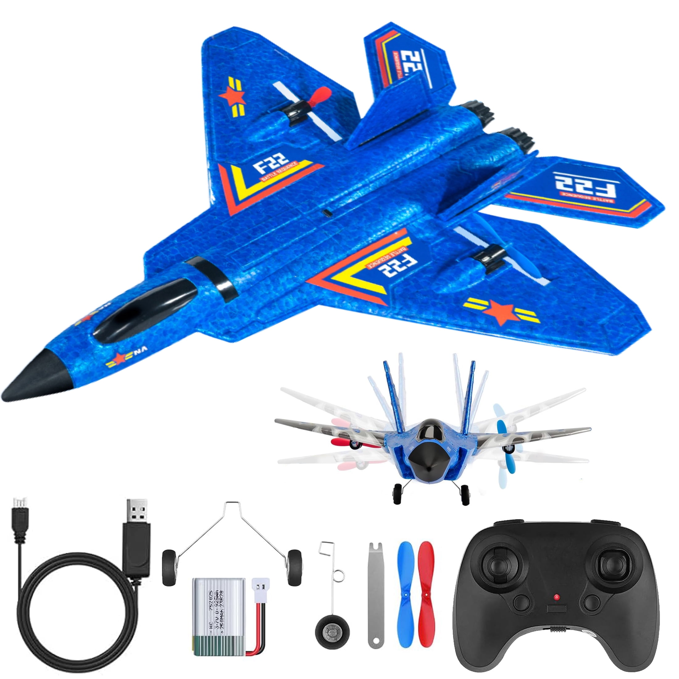 Remote controlled F22 fighter jet (land, sea, and air), 2.4GHz ...
