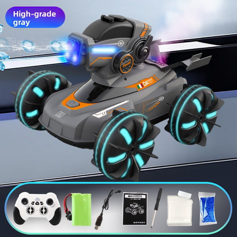 Remote-controlled off-road vehicle, capable of shooting water bombs ...