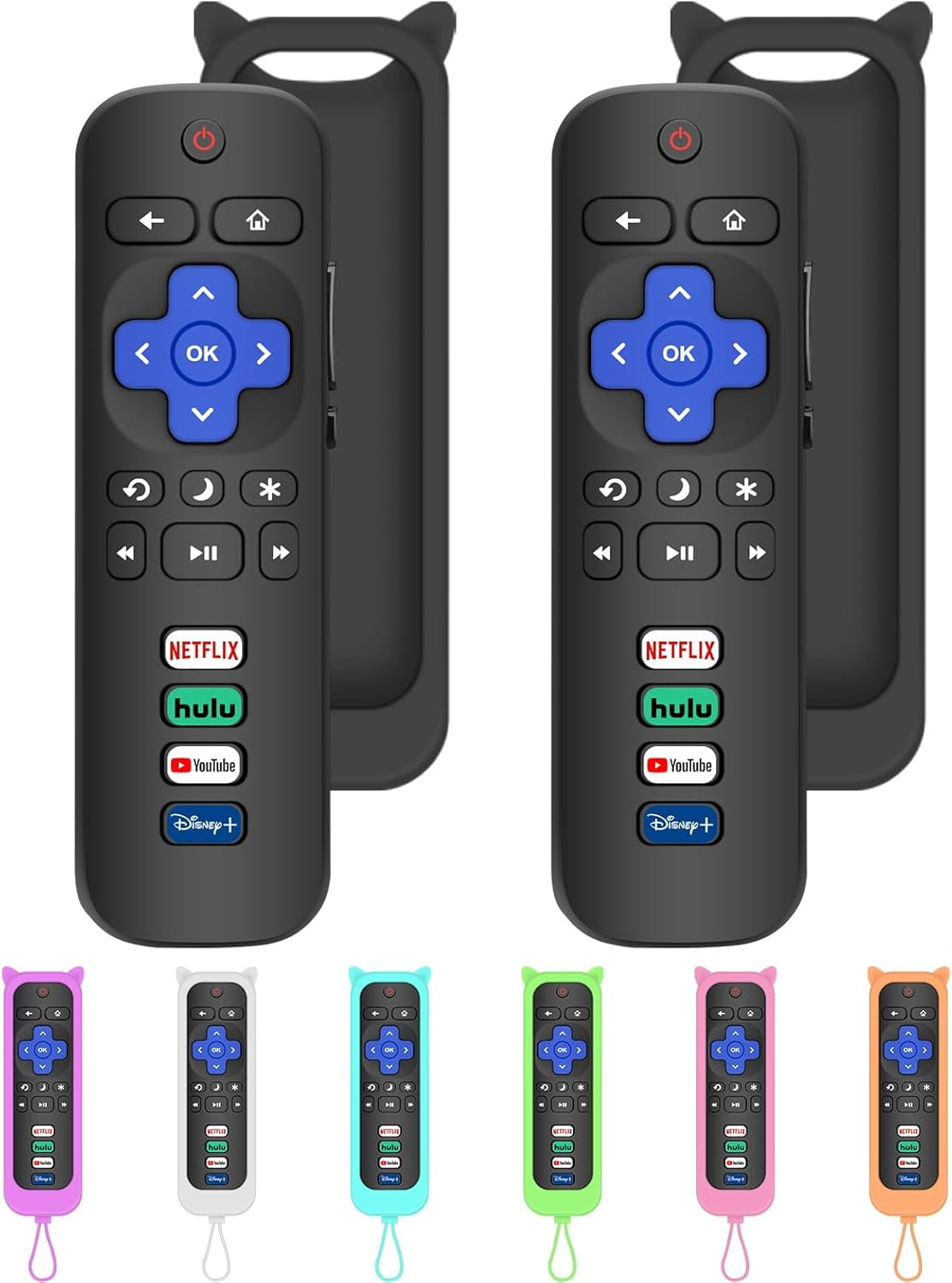 Remote for TV, 2-Pack Replacement TV Compatible TCL /Onn /Hisense ...