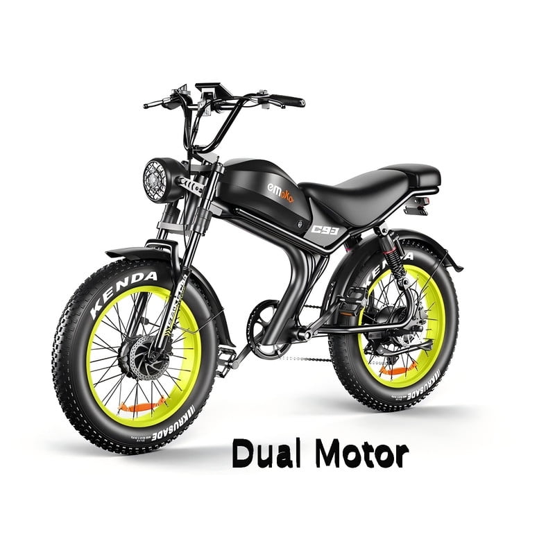 Removable 23Ah Battery,Dual 2000W Motors，EMOKO C93 Electric Bike,Up to ...