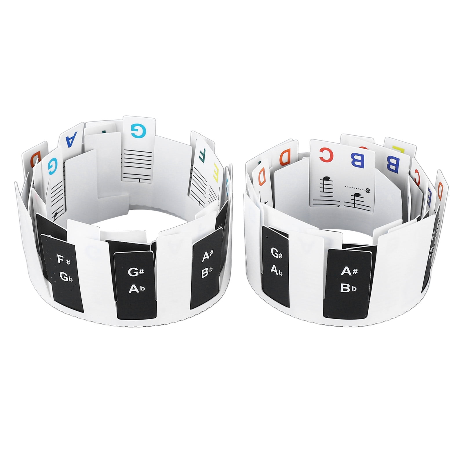 Removable 88 Key Piano Keyboard Note Labels Colorful Notes Guide ...