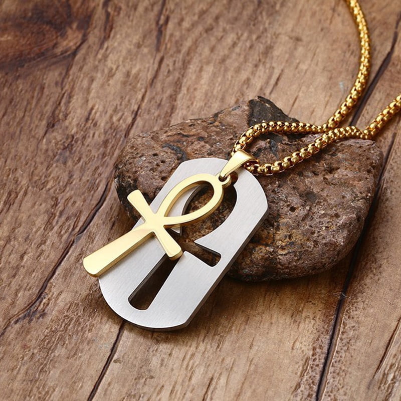 Removable Ankh Necklace Pendant Surgical Life Cross Egyptian Men ...