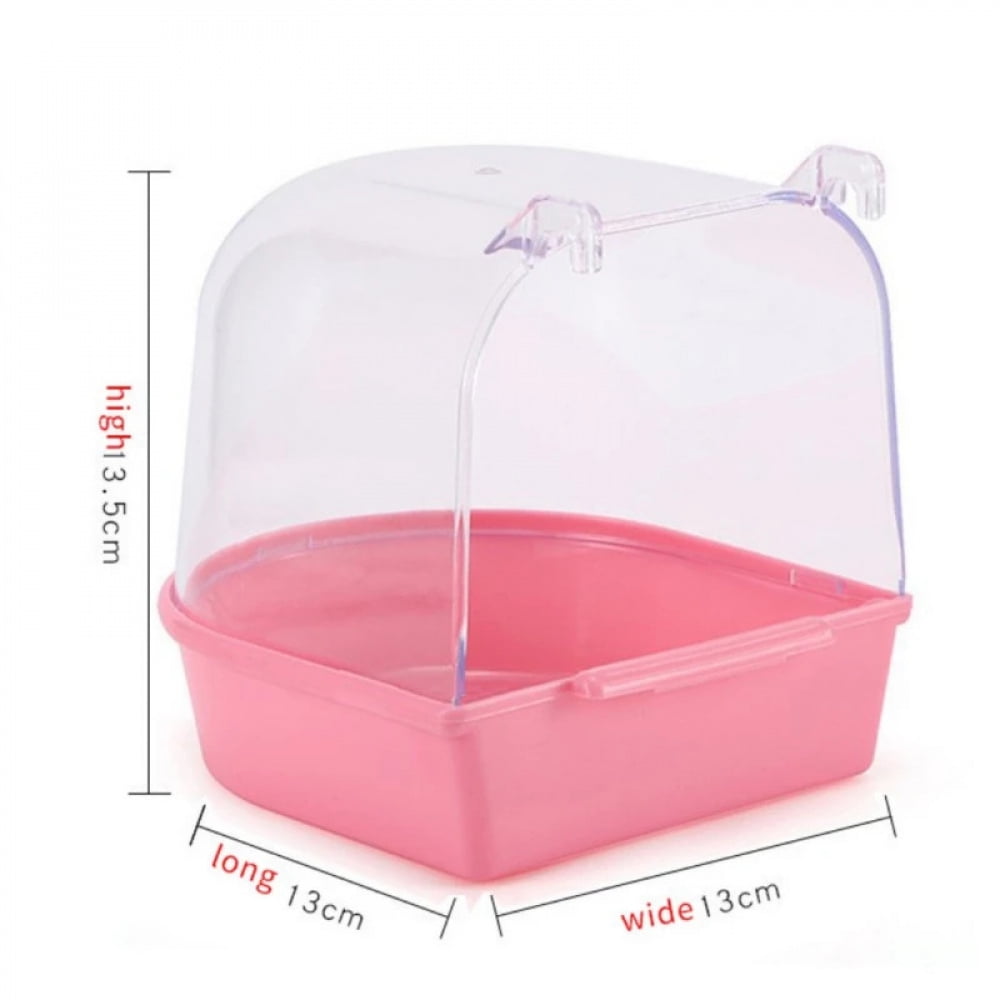 Removable Bath Box bathing basin clip-on bird bath bird cage parrot ...