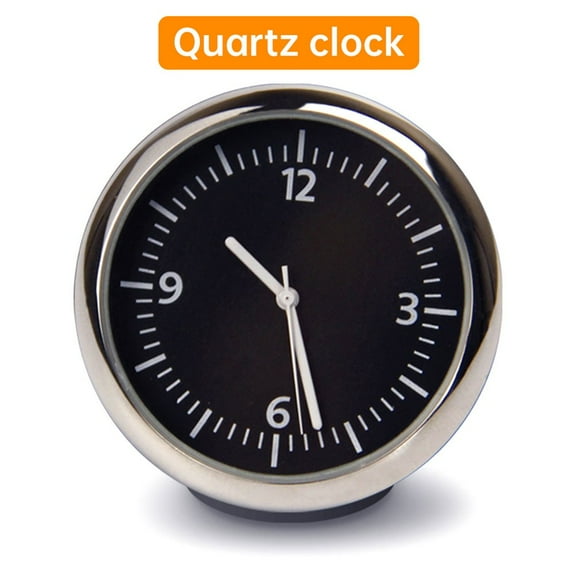 Car Interior Mini Quartz Watch Clock Hygrometer Thermometer Dashboard ...