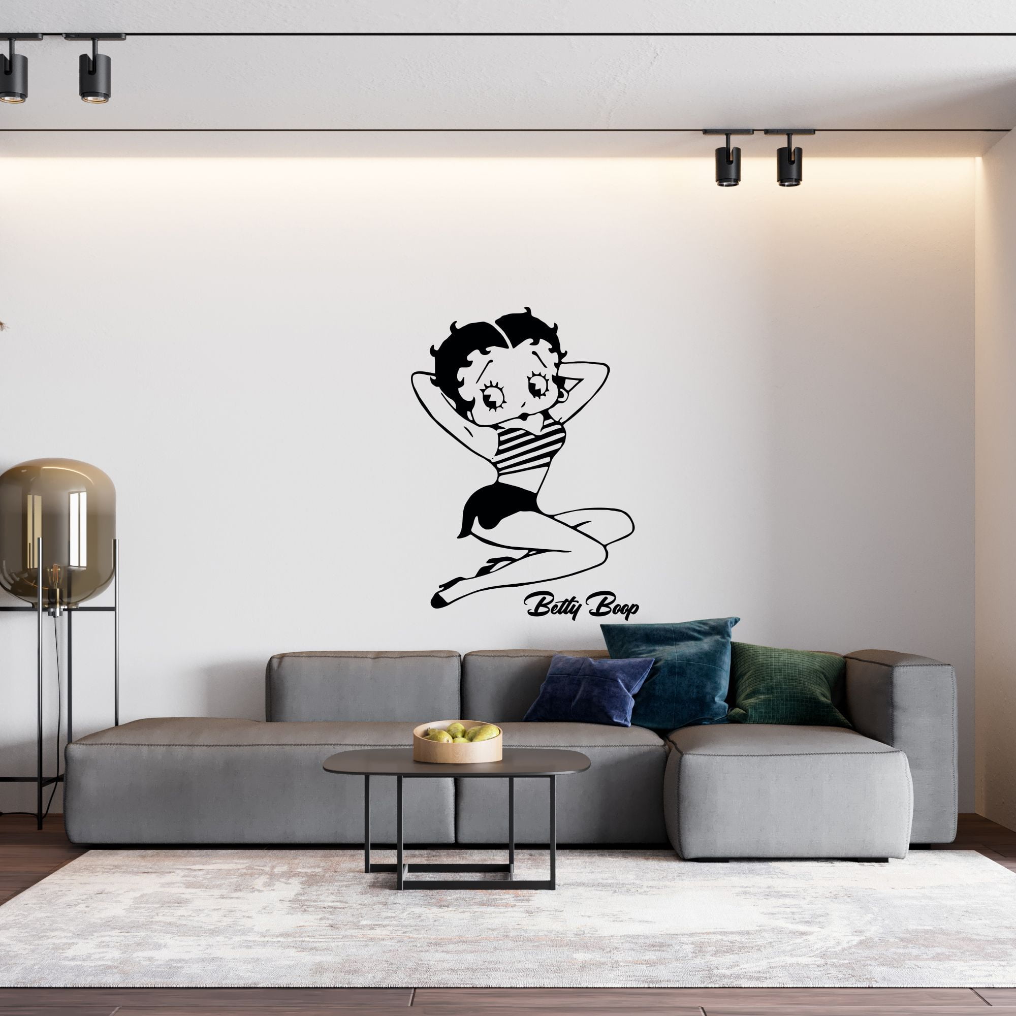 Removable Cartoon Character Icon Betty Boop Posing Wall Decal | Vinyl ...
