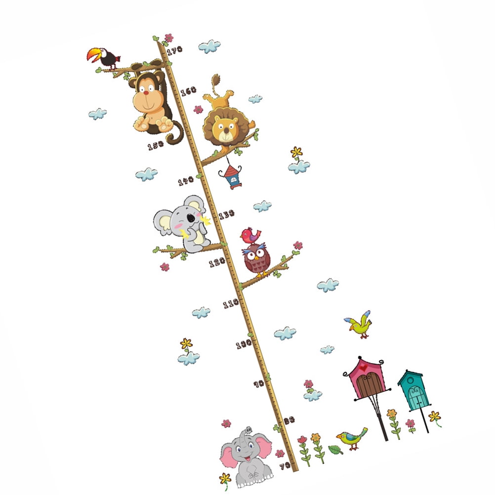 Removable Cartoon Wall Sticker Wall Decal Vinly Decal Growth Chart ...