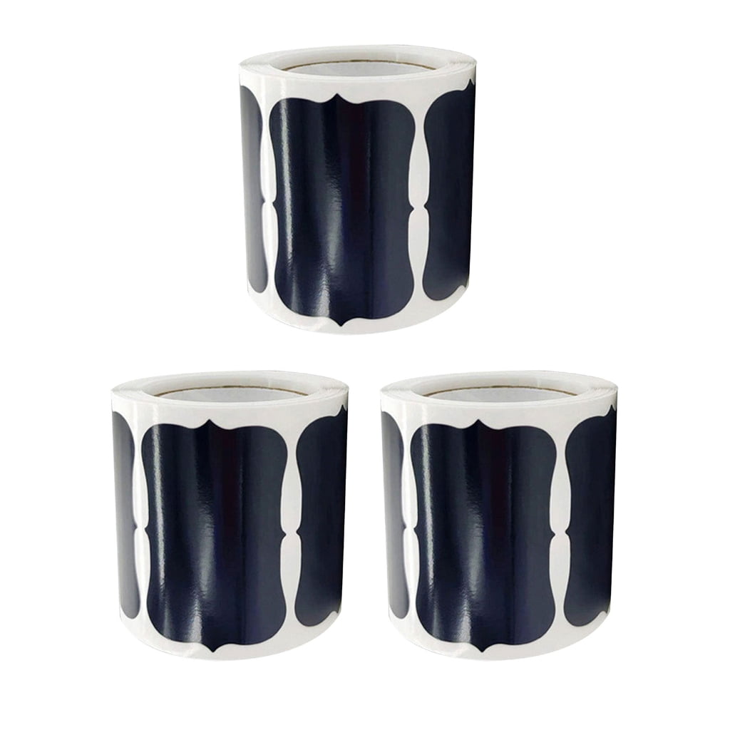 Removable Chalkboard Labels for Jar Container, Self Adhesive Blackboard ...