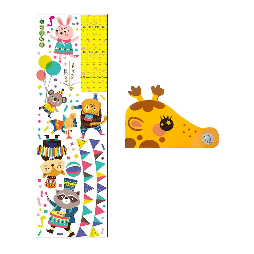 Removable Children 3D Height Chart Measure Wall Sticker Decal for Kids ...