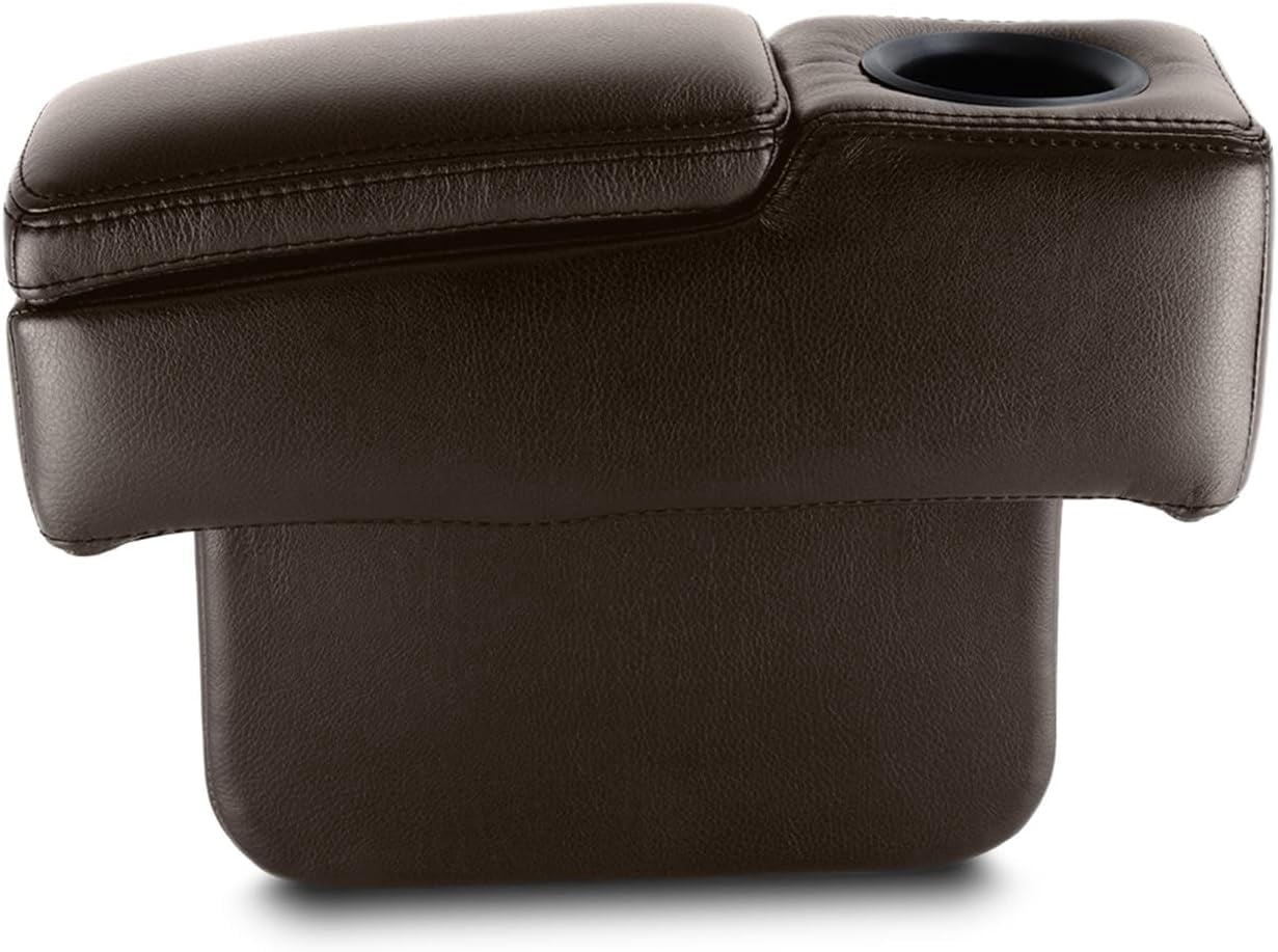 Removable Couch Armrest with Storage | Brown Leather - Walmart.com