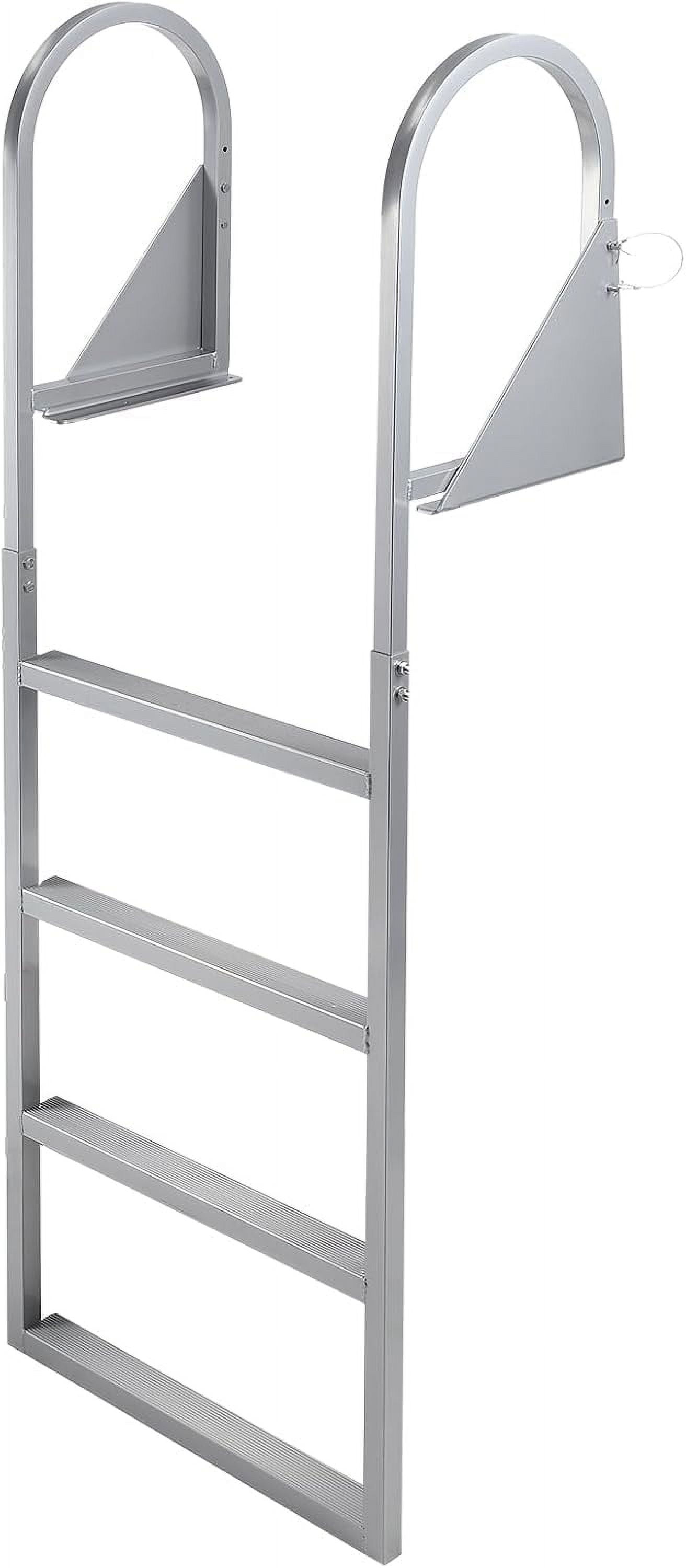 Removable Dock Ladder - 3/4/5 Steps 350/500lbs Load Capacity Aluminum ...