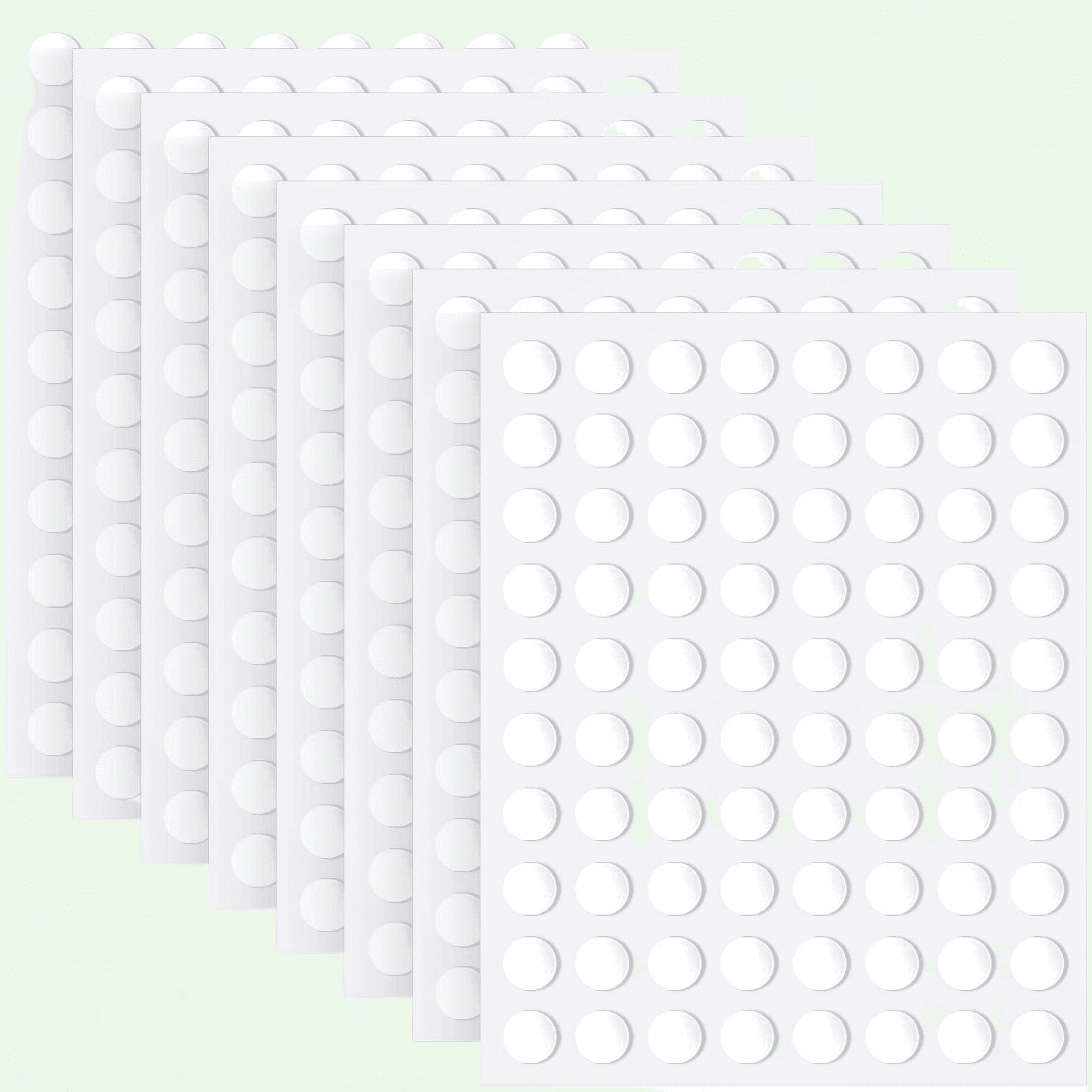 Removable Double-Sided Adhesive Dots, 640 6mm/0.24" Transparent ...
