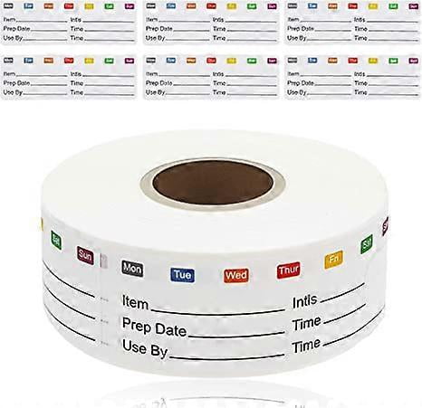 Removable Freezer Labels, Date Label 1x 3 Inch 300 pcs per roll Food ...