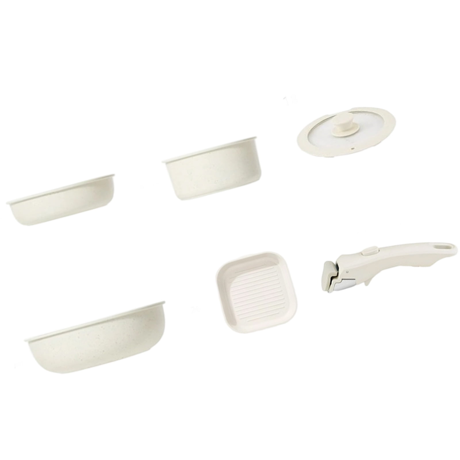 Removable Handle Frying Pan Combo - Aluminum Nonstick Skillets For ...