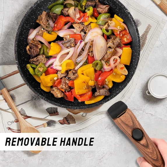 Removable Handle Induction Pots and Pans Set - 10 Piece Non-stick ...