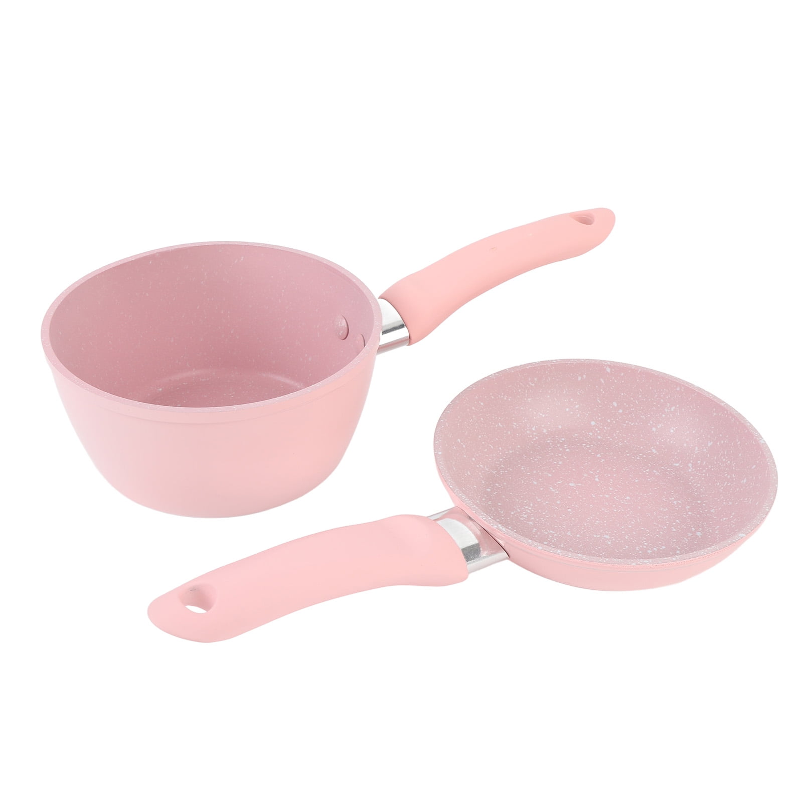 Removable Handle Non-Stick Frying Pan & Sauce Pot Set - For Electric ...