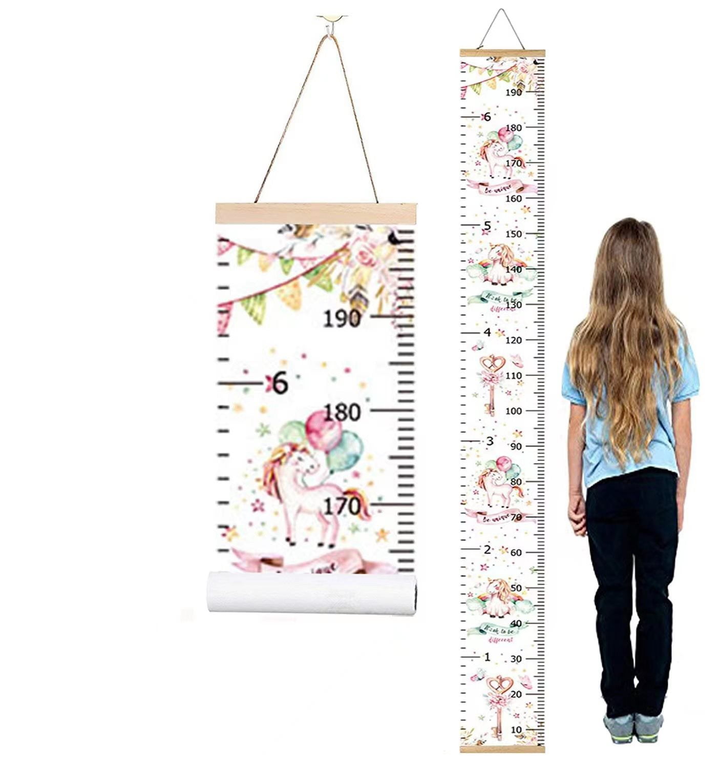 Removable Height Chart for Kids,Animal Hanging Measuring Chart Ruler ...
