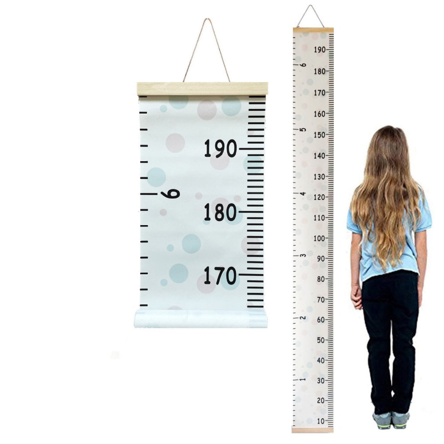 Removable Height Chart for Kids,Animal Hanging Measuring Chart Ruler ...