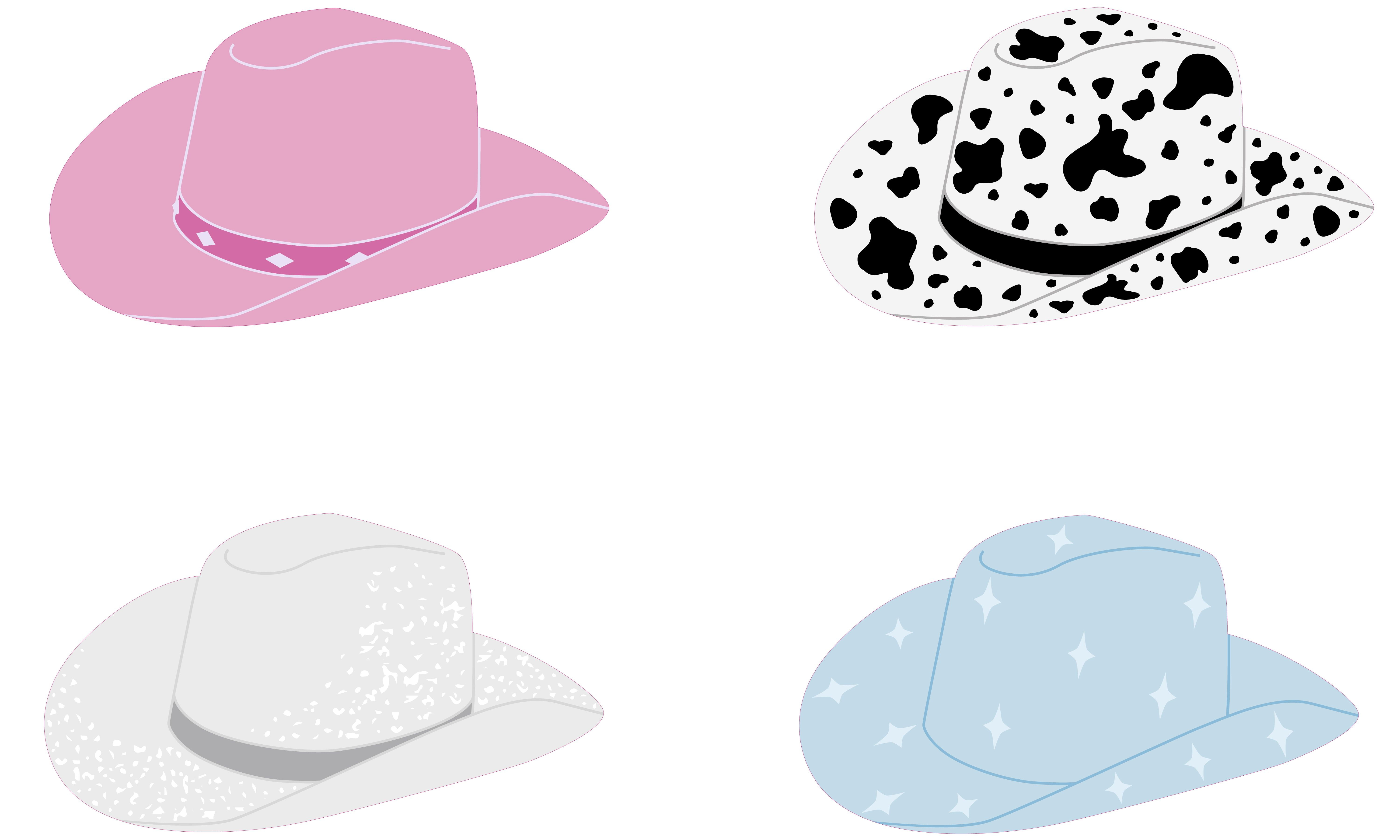 Removable Home Living Room Art 19" x 30" Western Outback Cowboy Hat ...