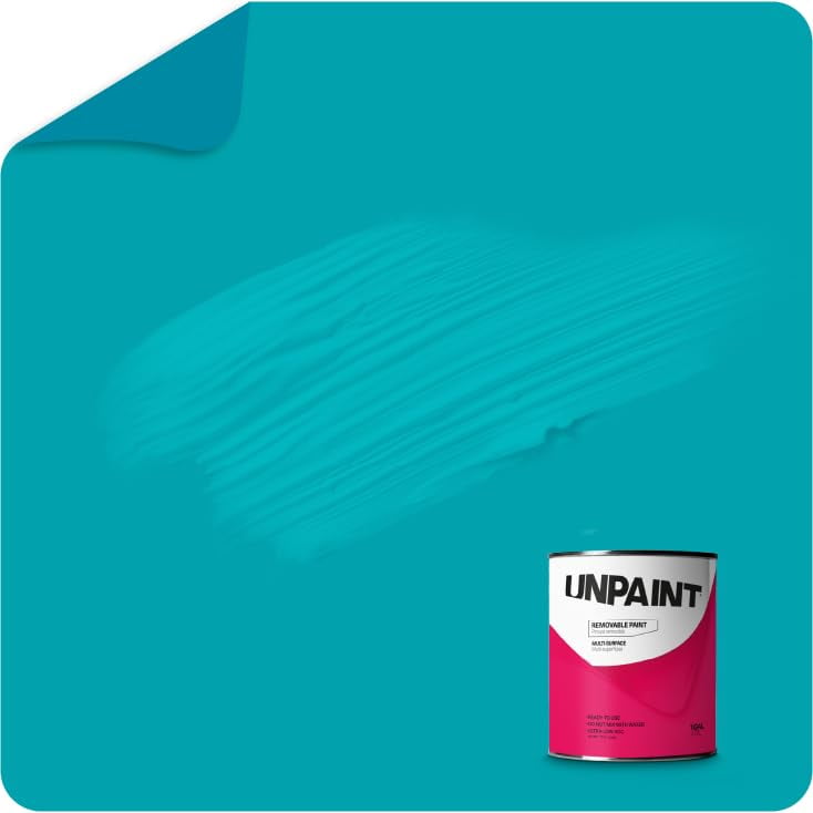 Unpaint Removable Paint Interior Matte Teal Bay Algae Biodegradable 1 ...