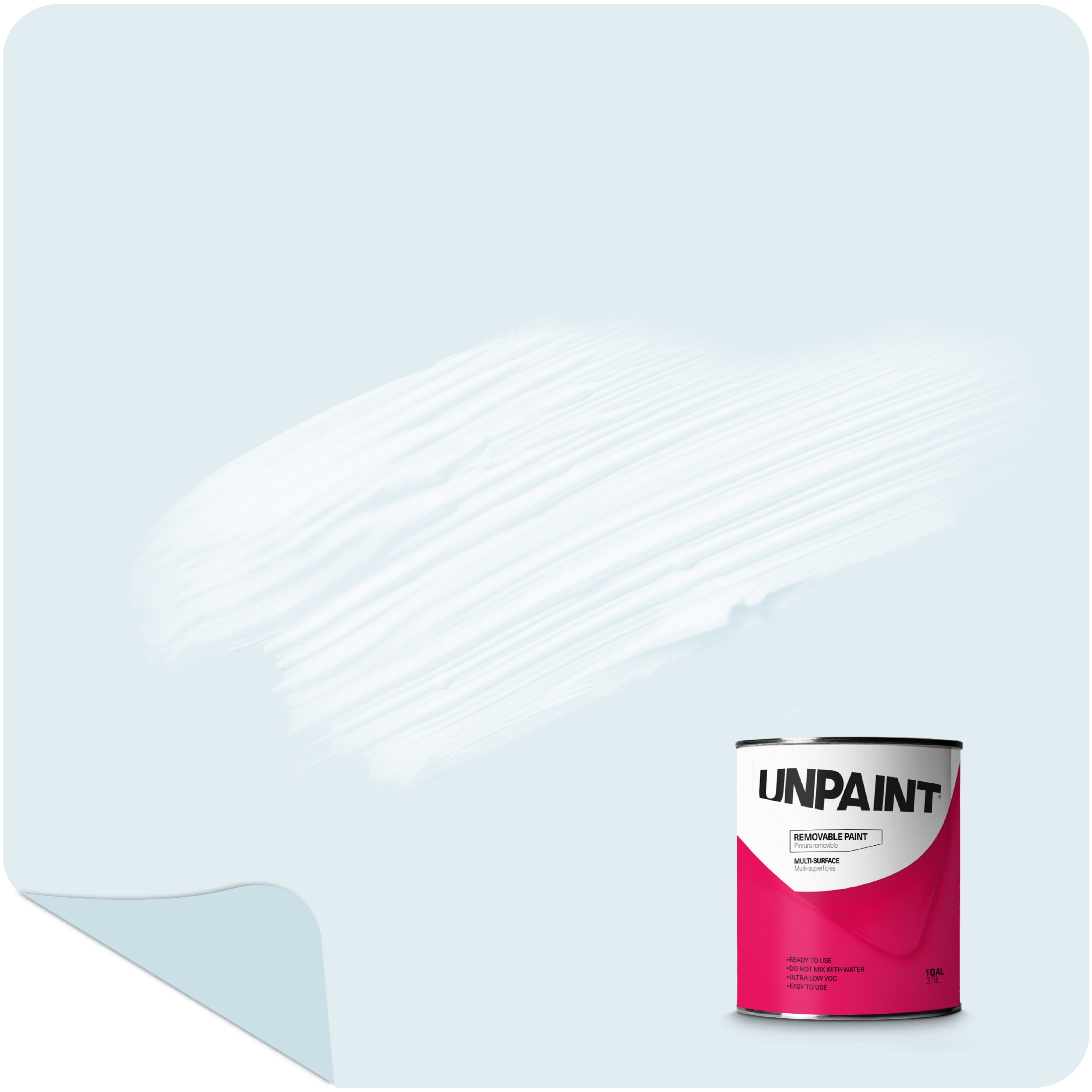 Unpaint Removable Paint Interior Matte Blue Current Ocean Biodegradable ...