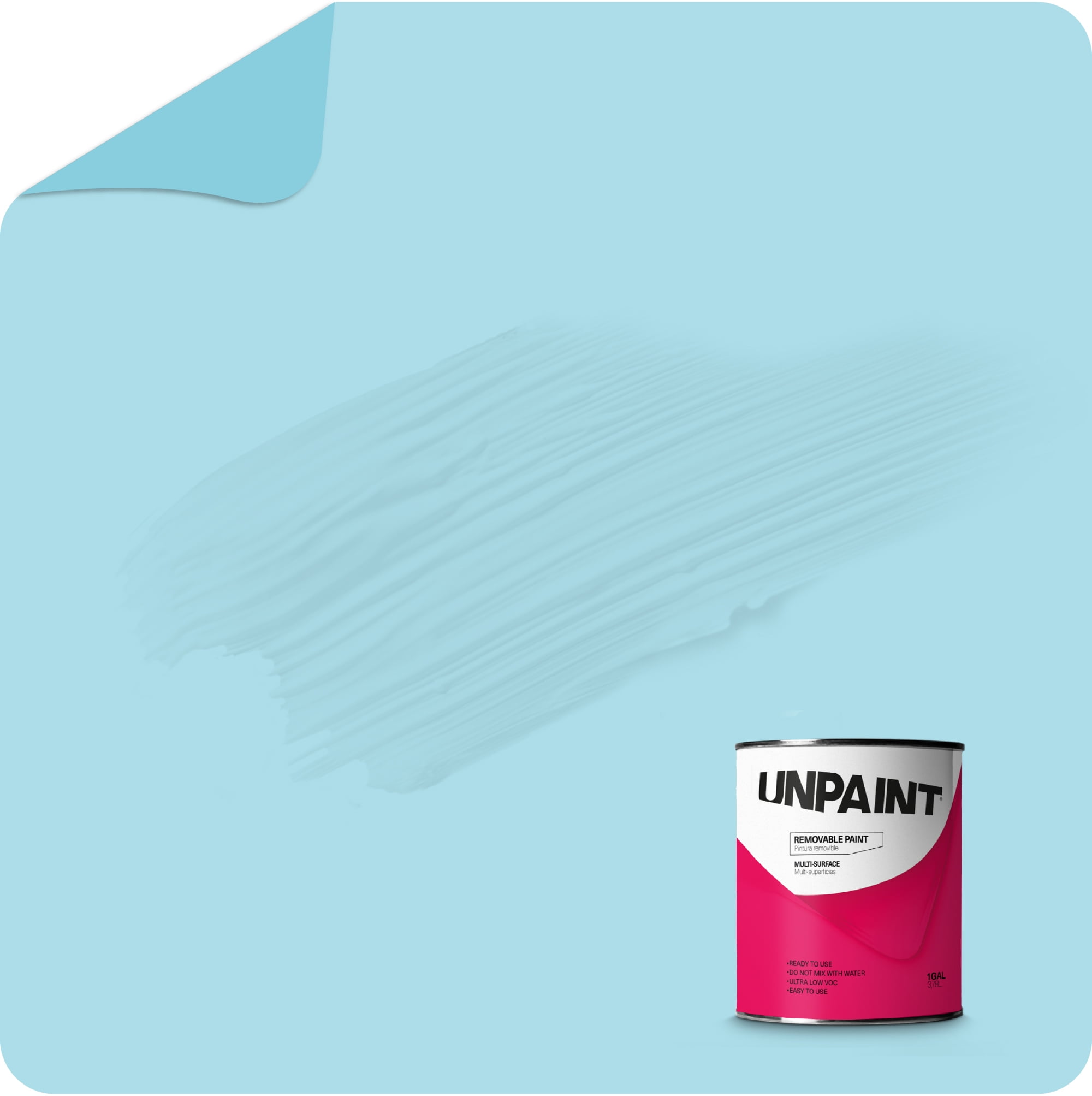 Unpaint Removable Paint Interior Matte Blue Indigo Arctic Biodegradable ...