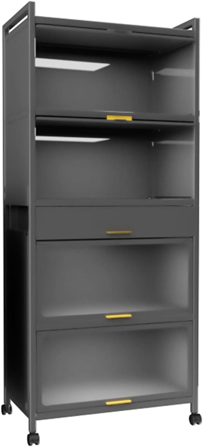 Removable Kitchen Sideboard Buffet Cabinet, Bar Bakers Rack 5 Tier ...