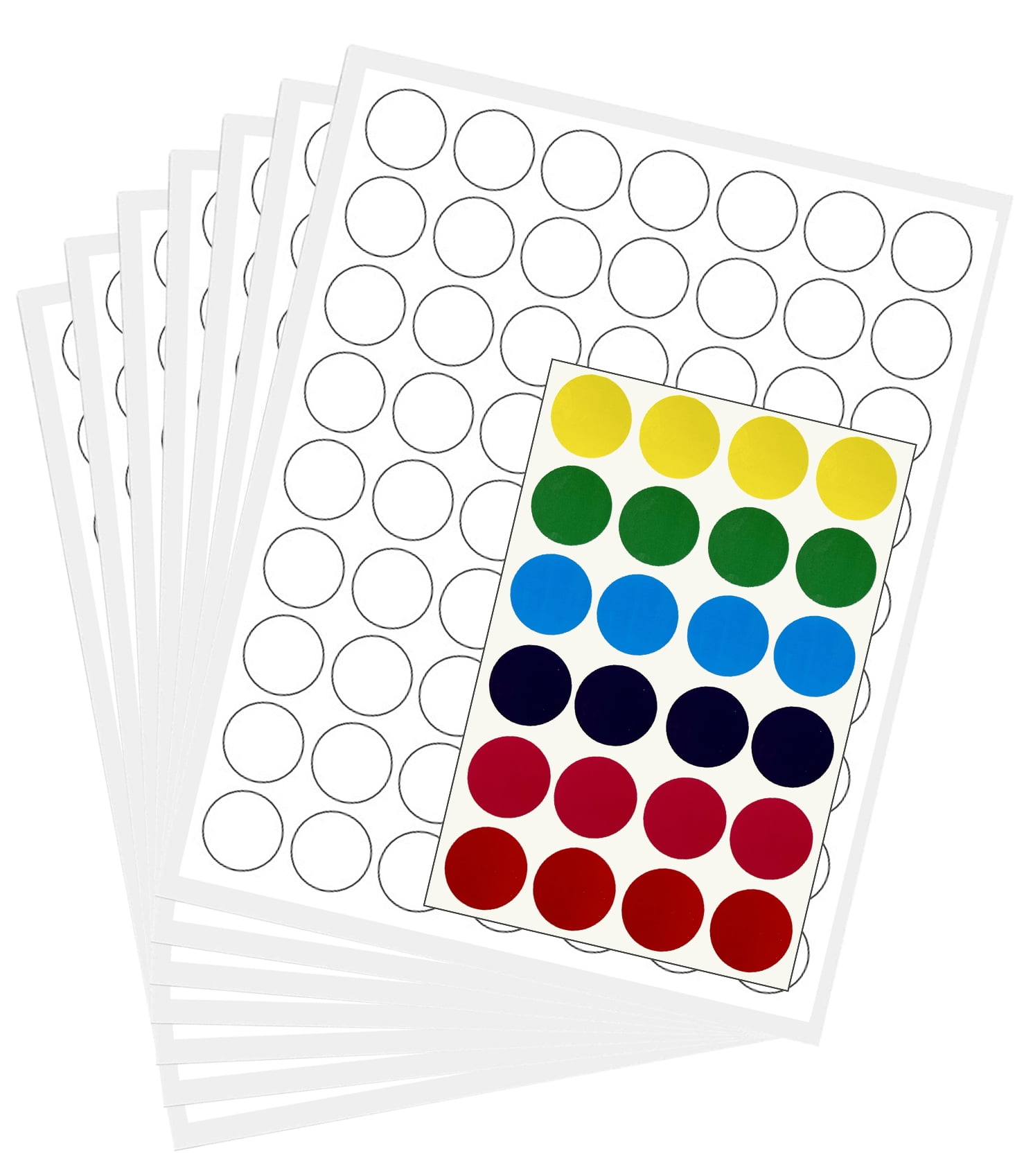 Removable Labels Sticker Sheets for Inkjet/Laser Printers, White Matte ...