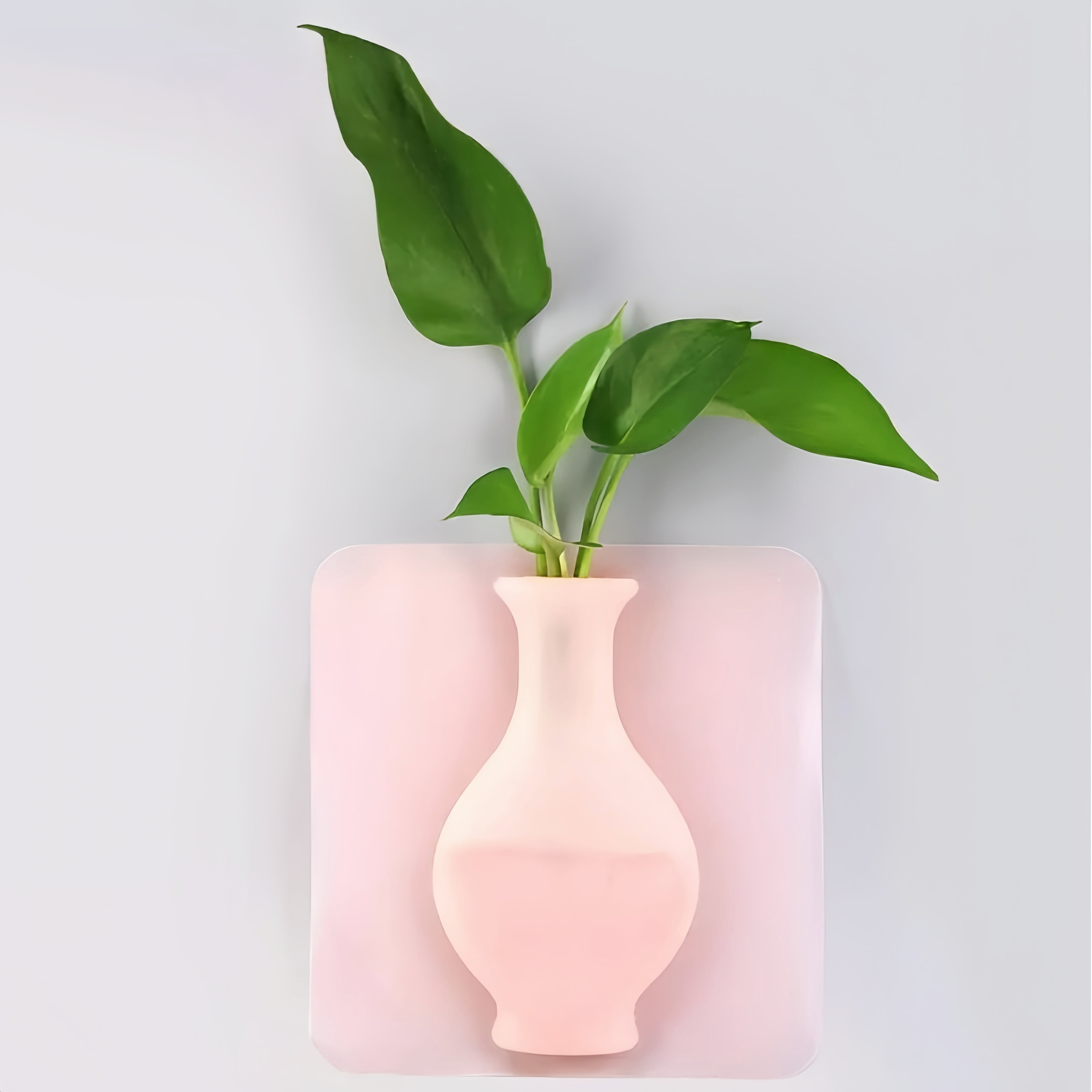 Removable Magic Silicone Vase - Self-Adhesive Wall Hanging Vase ...